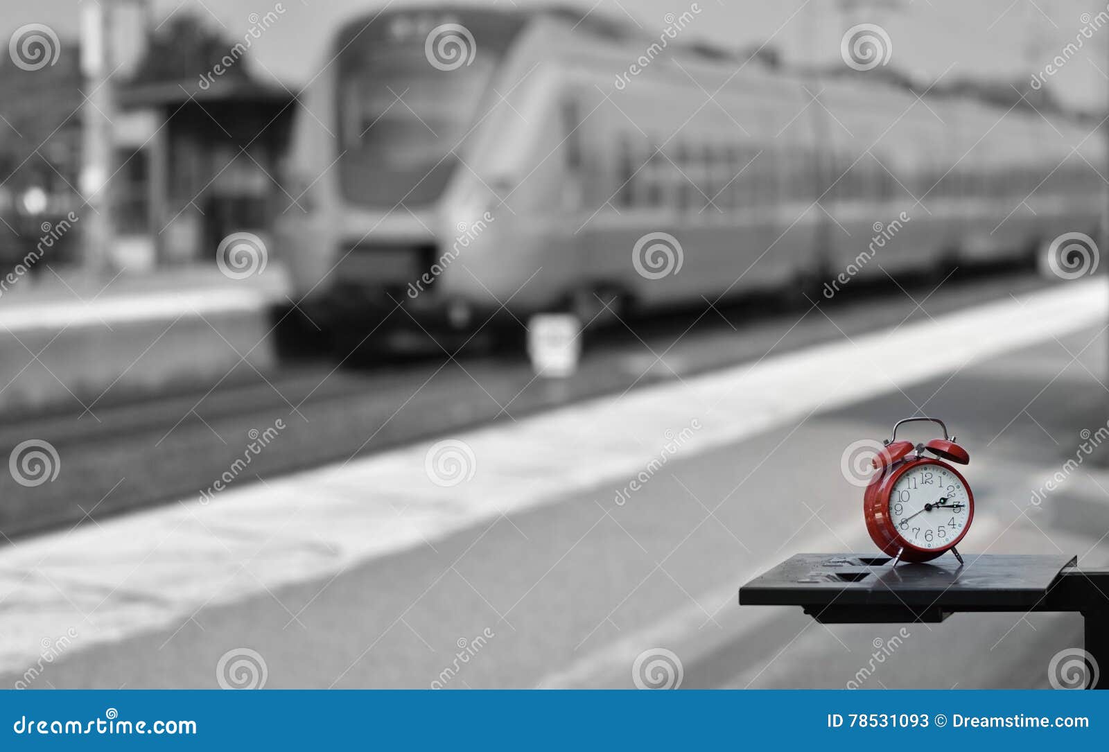 Is the train on time stock image. Image of delay, time - 78531093