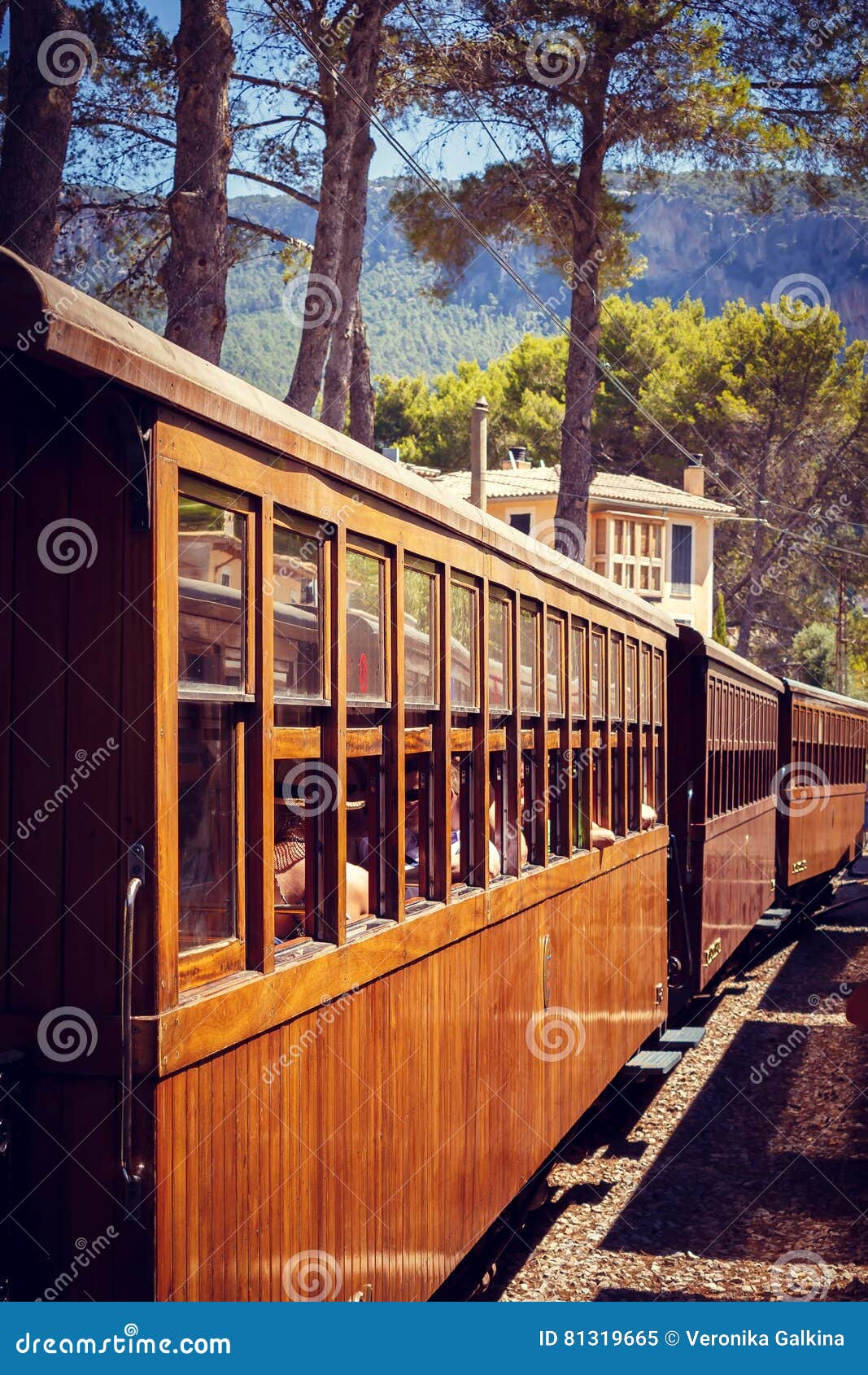 Train to Soller, Mallorca stock image. Image of railway - 81319665