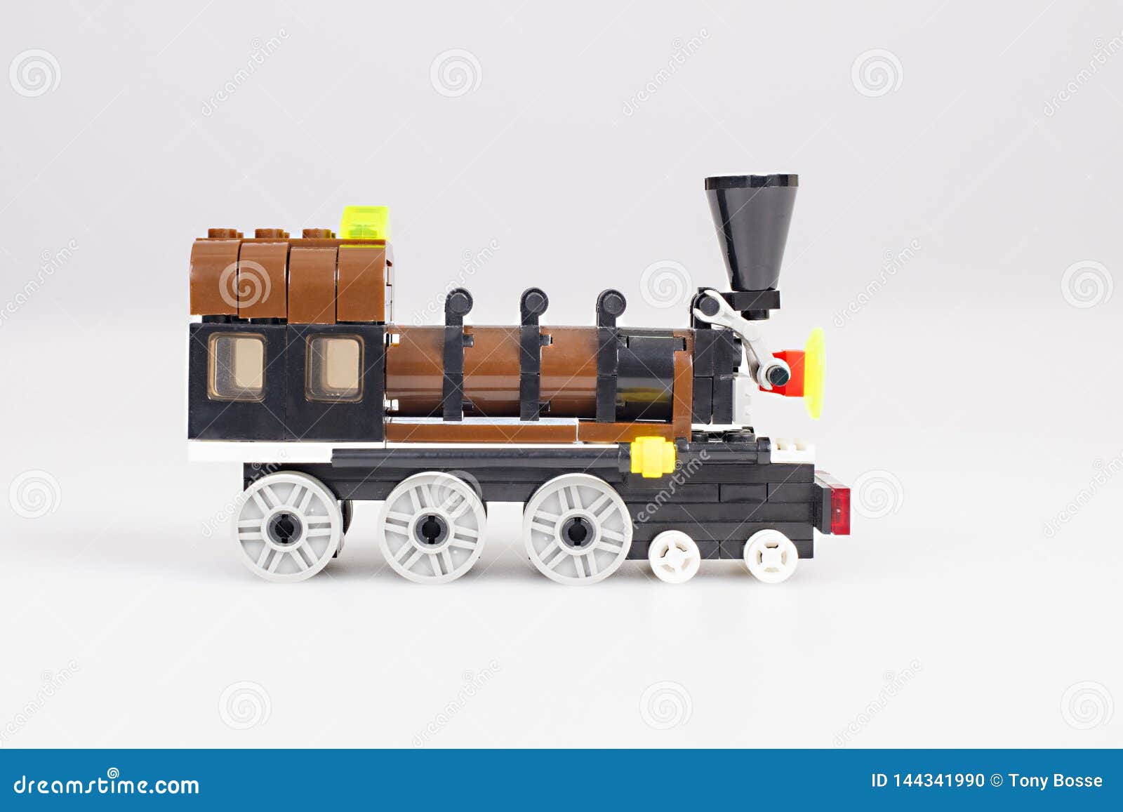 Train Toy Made of Blocks stock photo. Image of transportation - 144341990