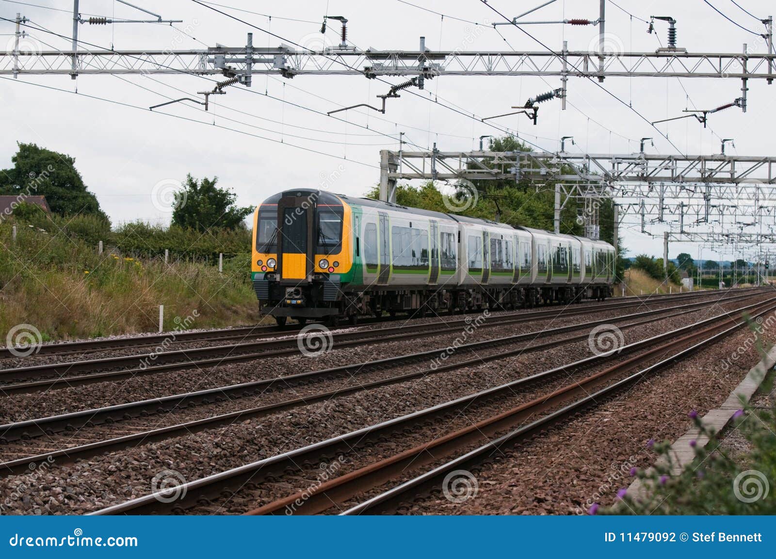 Train on a track stock photo. Image of siding, railways - 11479092