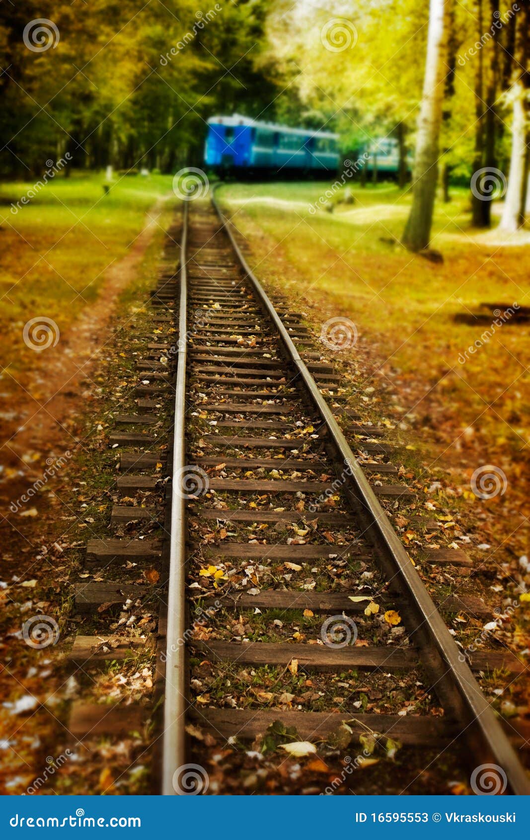 Train track stock image. Image of colorful, railroad - 16595553