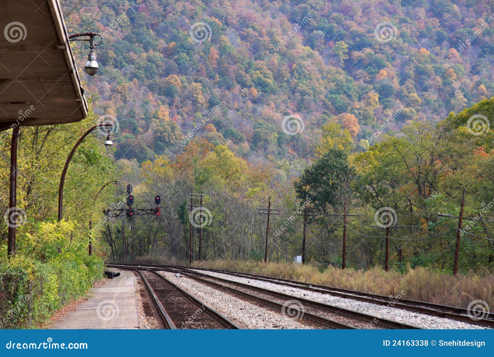 Train track stock photo. Image of scenic, railroad, journey - 24163338