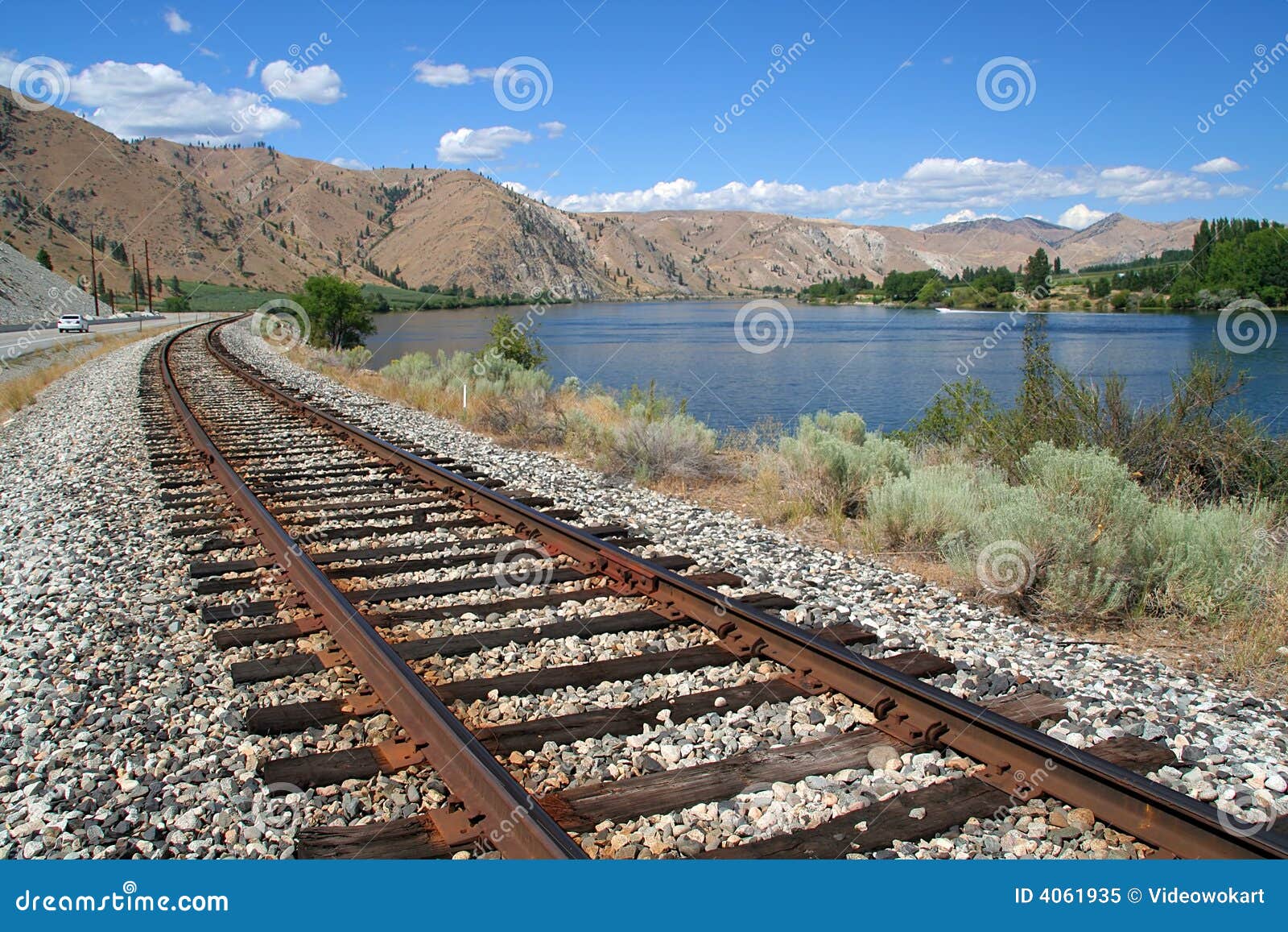 Train track stock image. Image of lead, metaphor, curve - 4061935