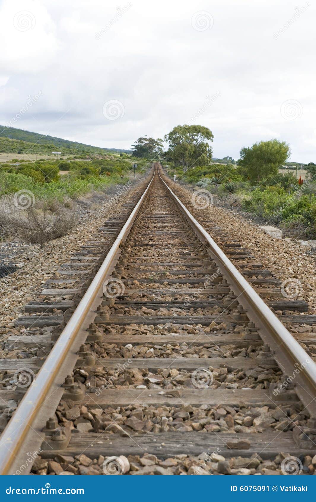 Train track stock image. Image of direction, industry - 6075091
