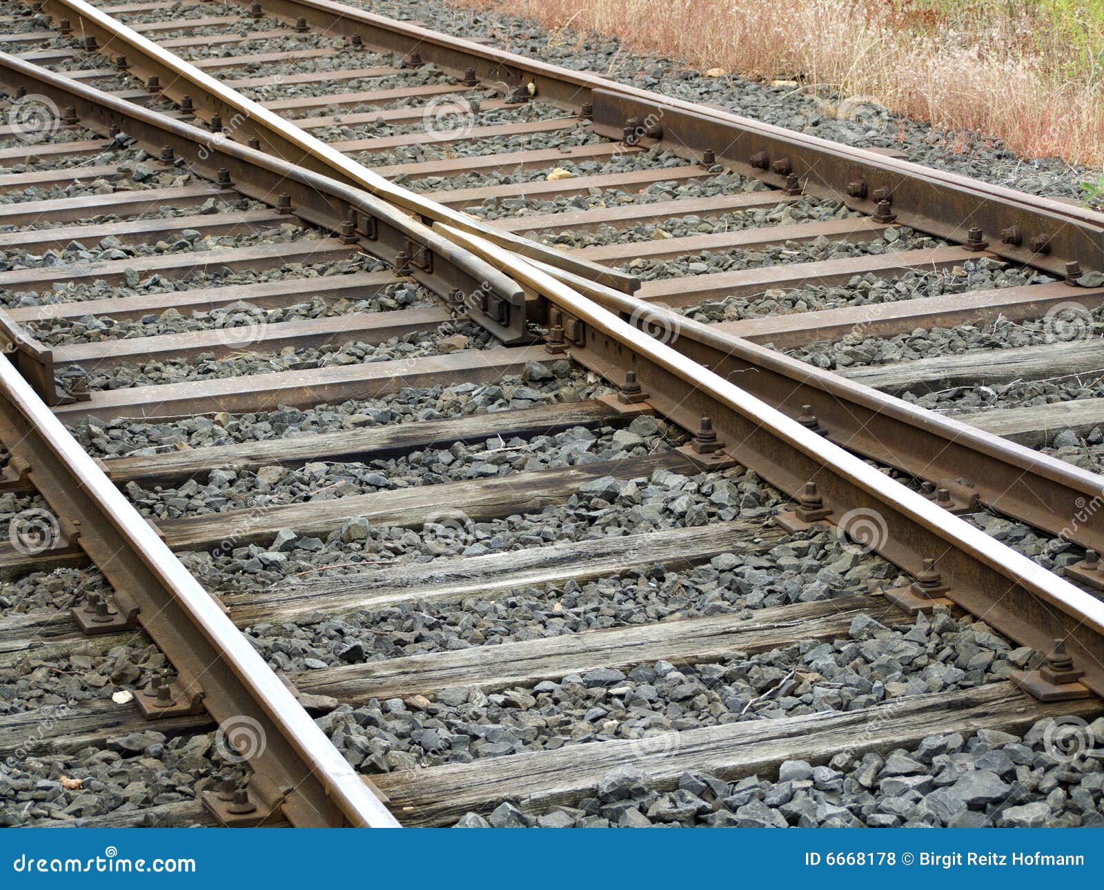 Train Track Siding Switch Royalty-Free Stock Image | CartoonDealer.com ...