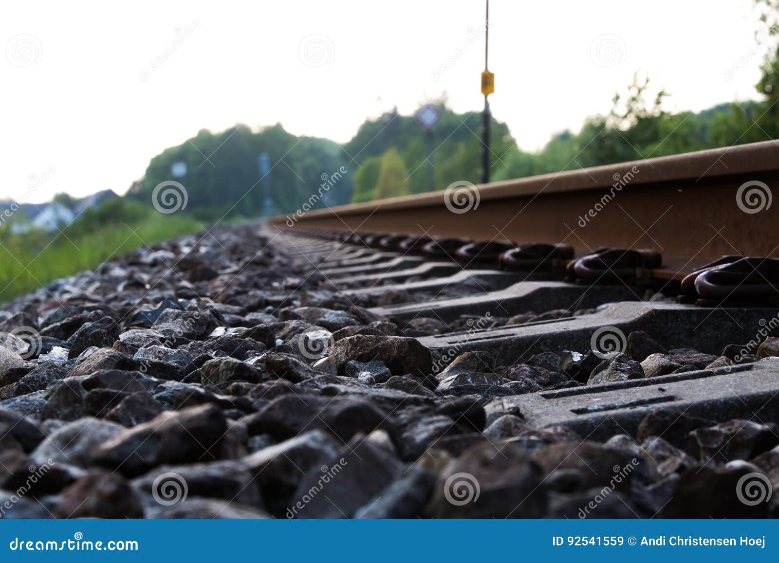 Train track from across stock image. Image of rockside - 92541559