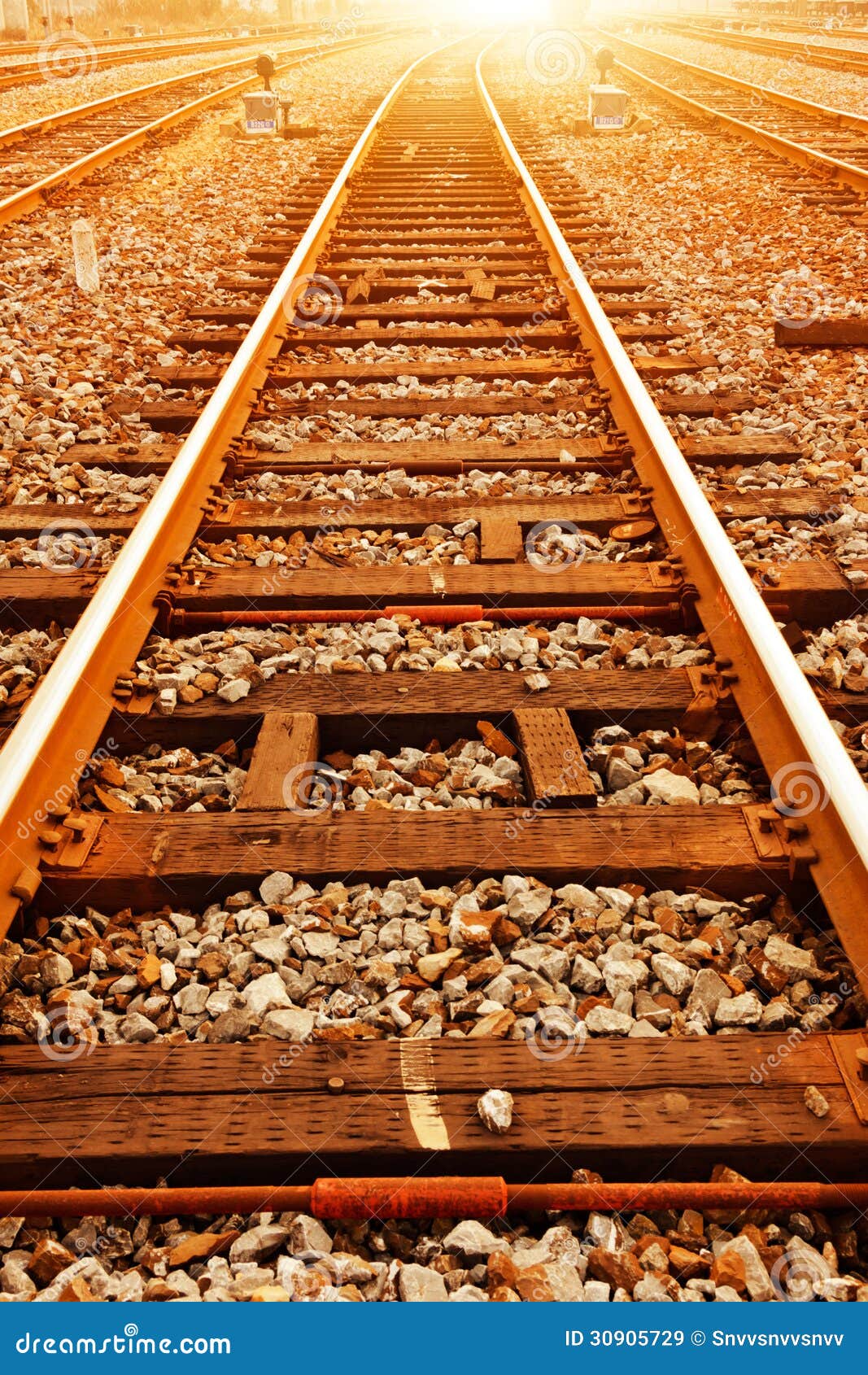 Train track features stock image. Image of station, railroads - 30905729