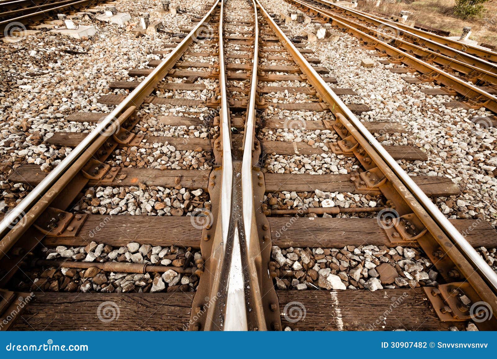 Train track features stock photo. Image of vanishing - 30907482