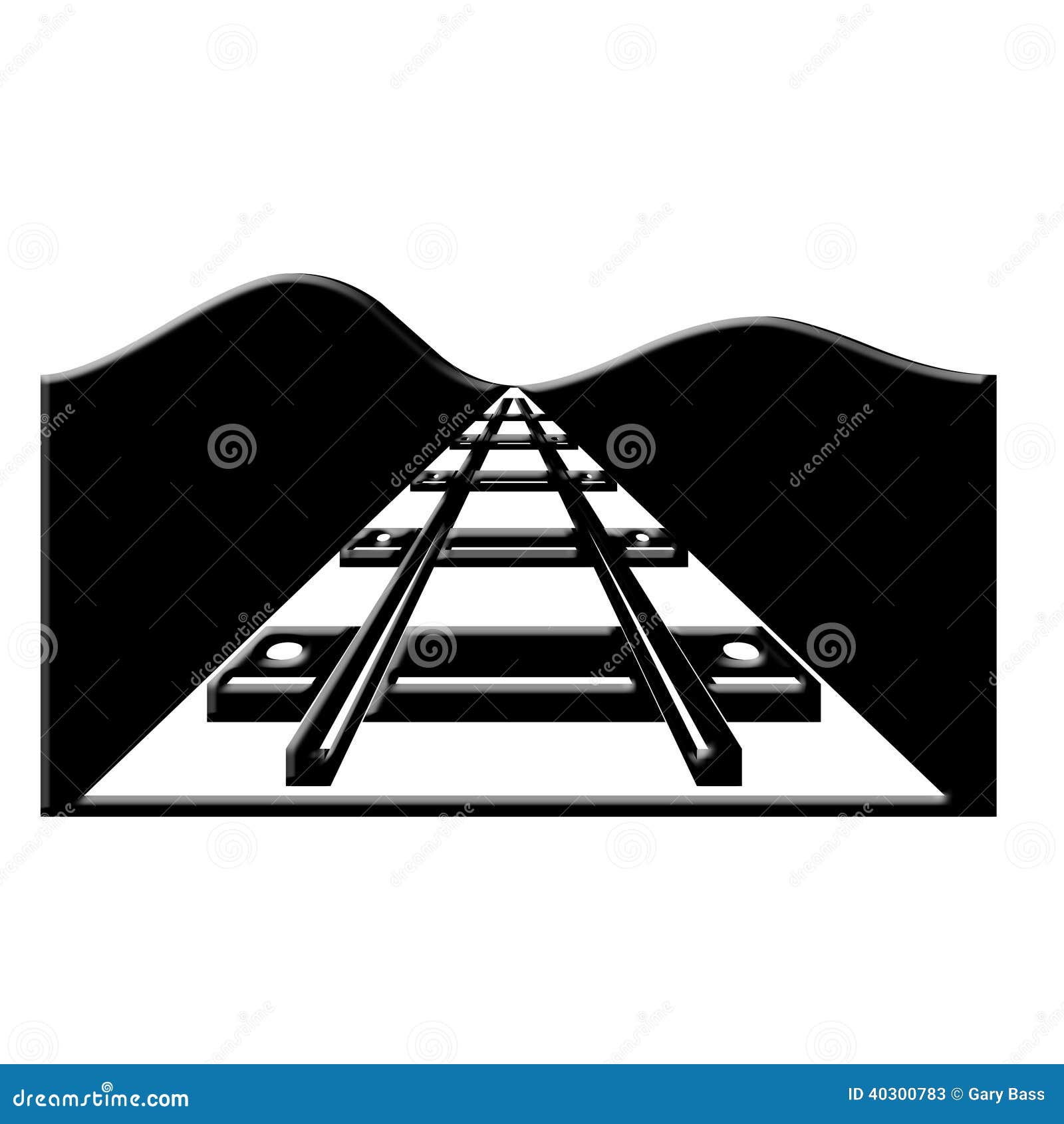 Train track icon stock illustration. Illustration of dimensional - 40300783