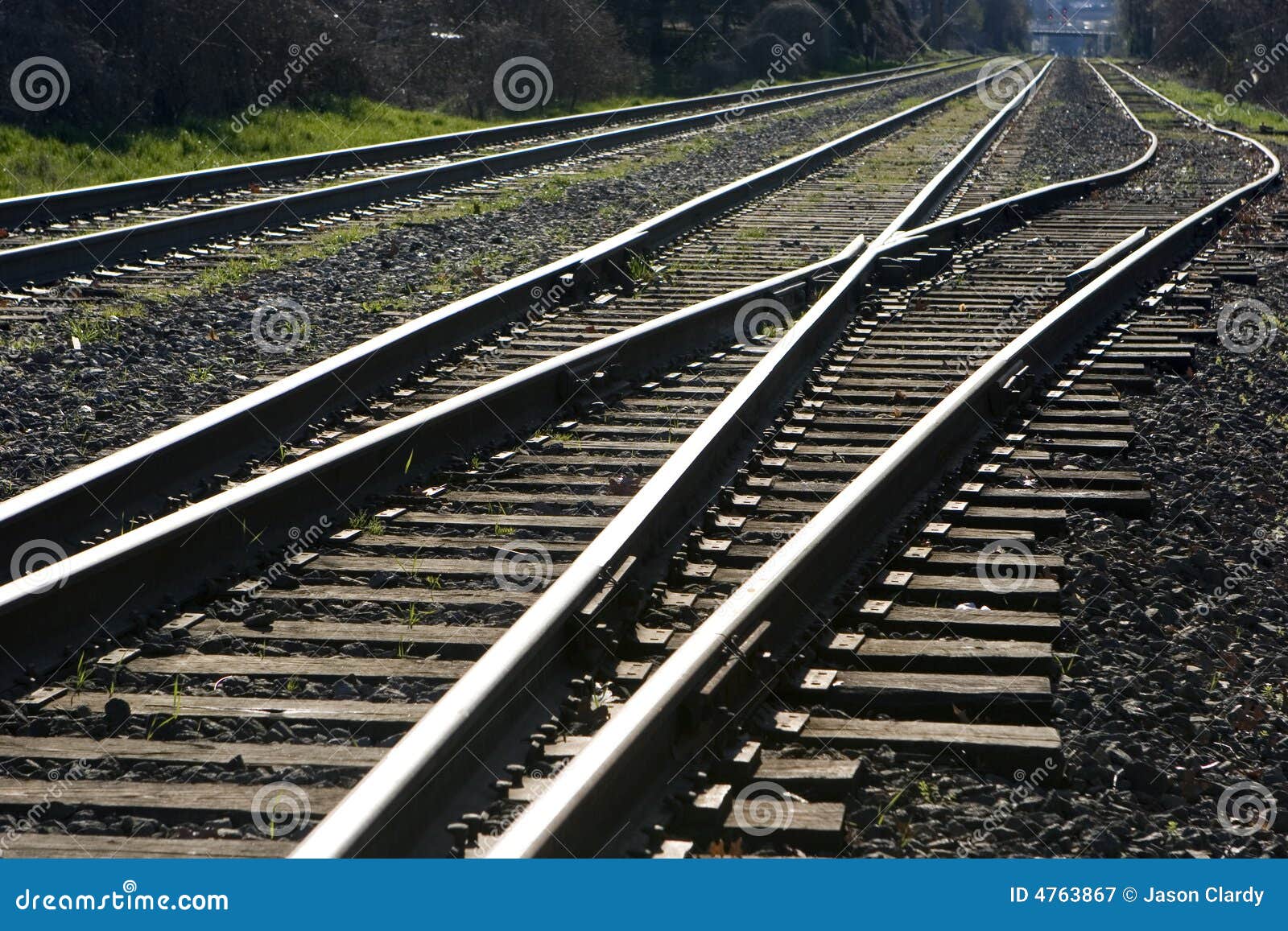 Train Track Junction Royalty Free Stock Photography - Image: 4763867