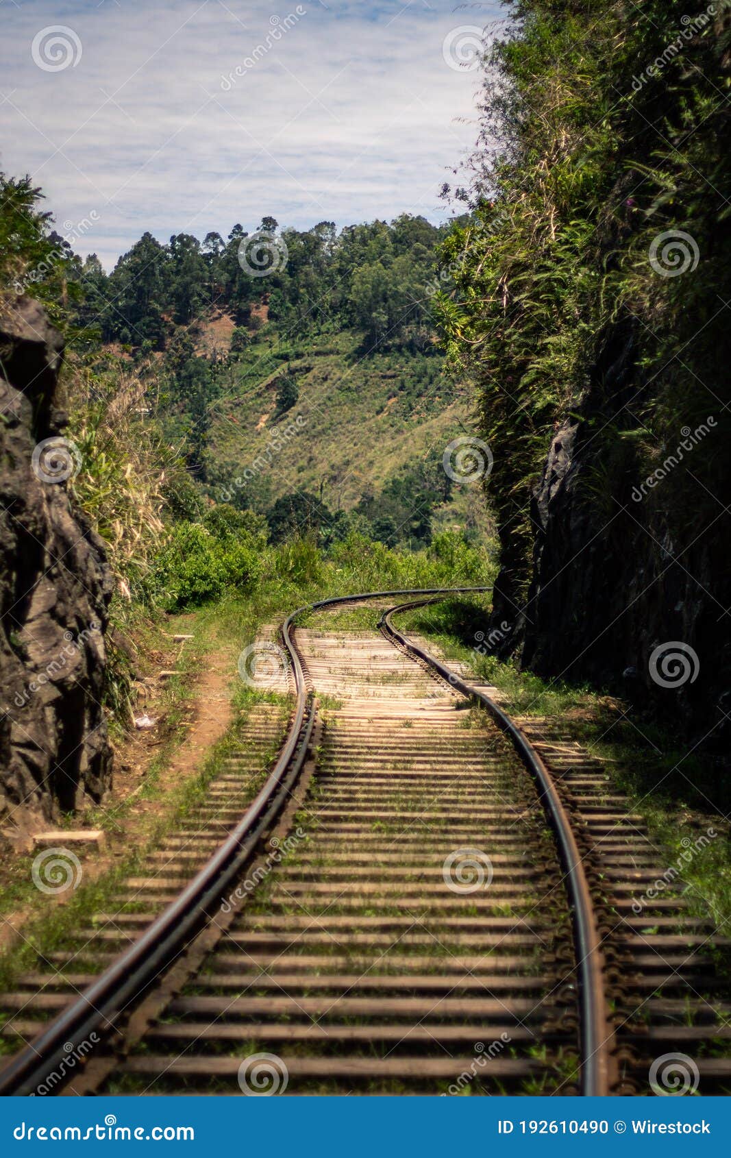 Train Track stock photo. Image of track, horizon, shadow - 192610490