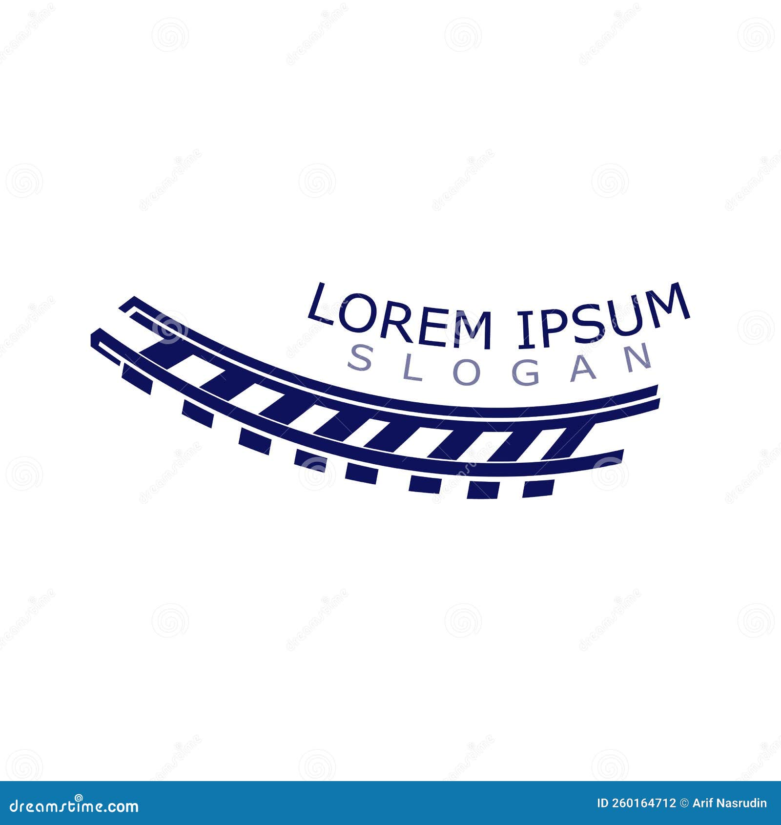 Train Track Logo Image Railroad Design Template Icon Vector Stock ...