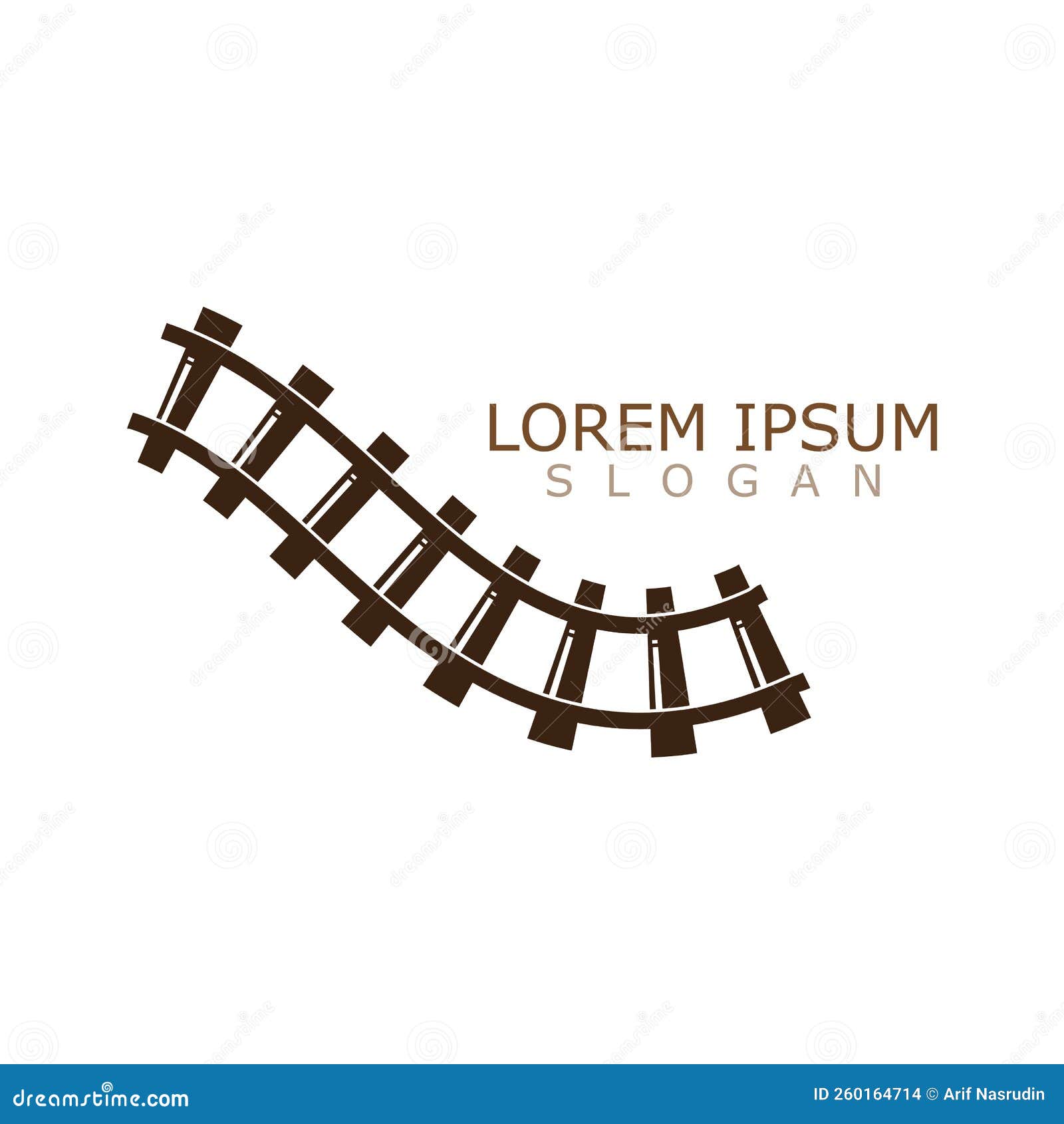 Train Track Logo Image Railroad Design Template Icon Vector Stock ...