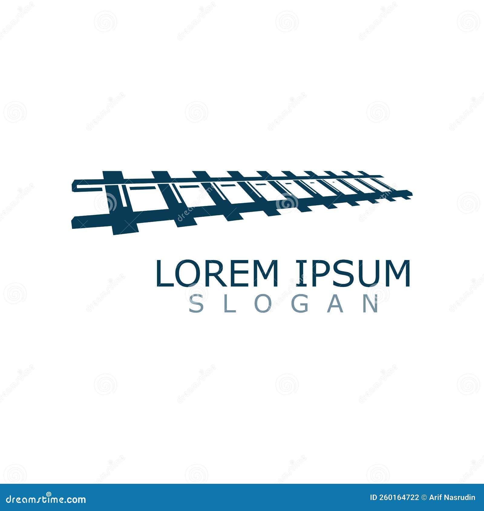 Train Track Logo Image Railroad Design Template Icon Vector Stock ...
