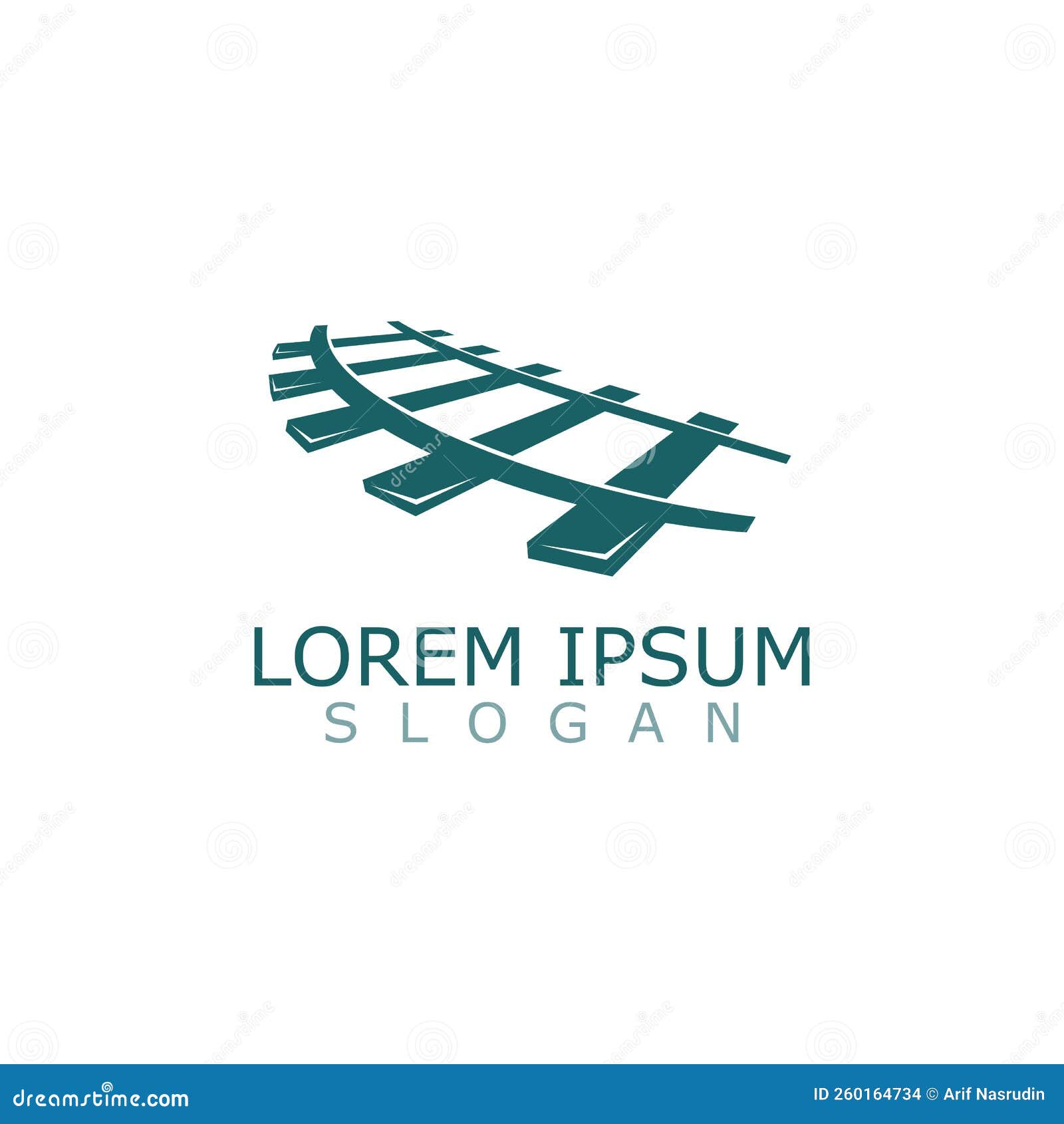 Train Track Logo Image Railroad Design Template Icon Vector Stock ...