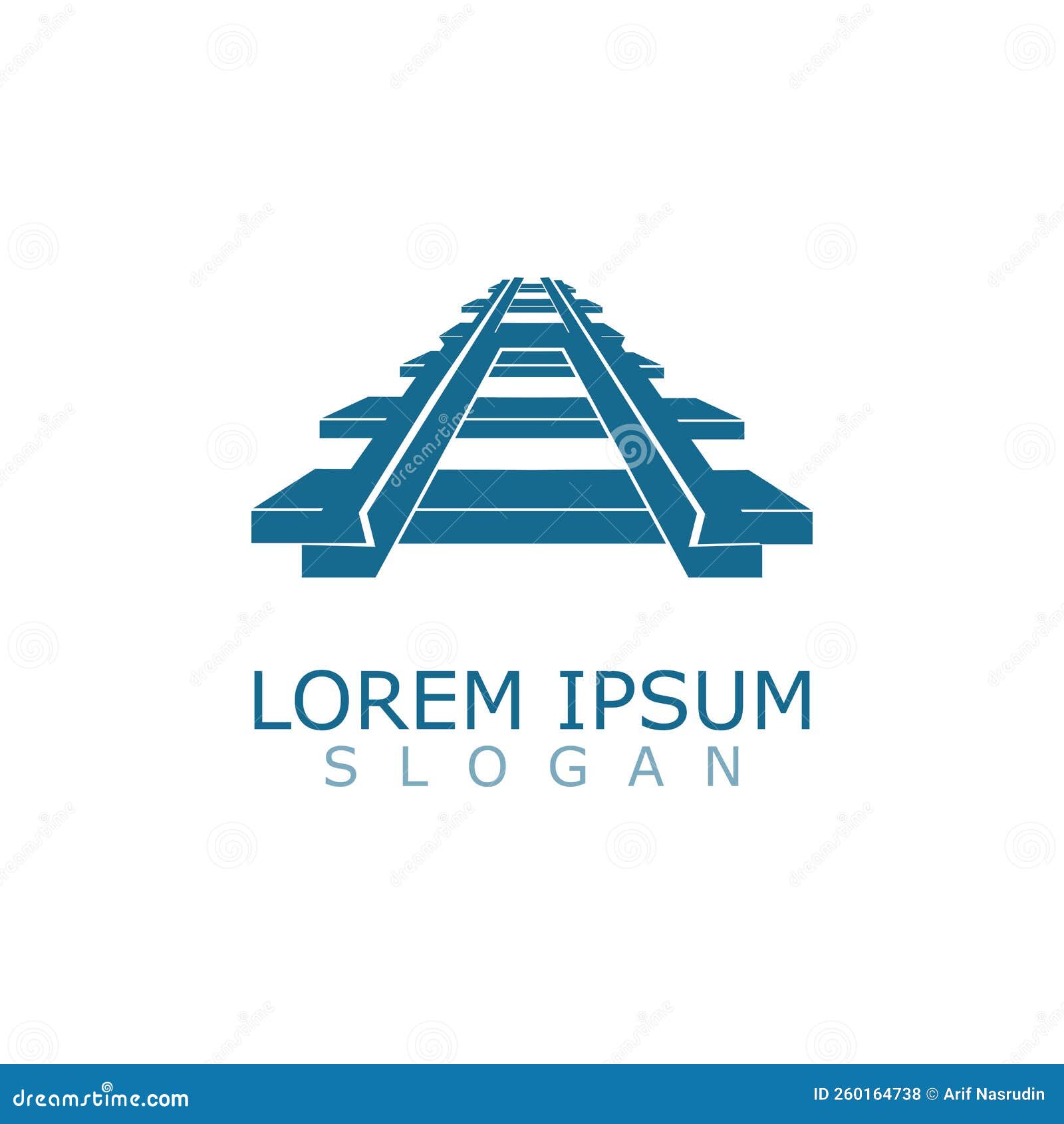 Train Track Logo Image Railroad Design Template Icon Vector Stock ...
