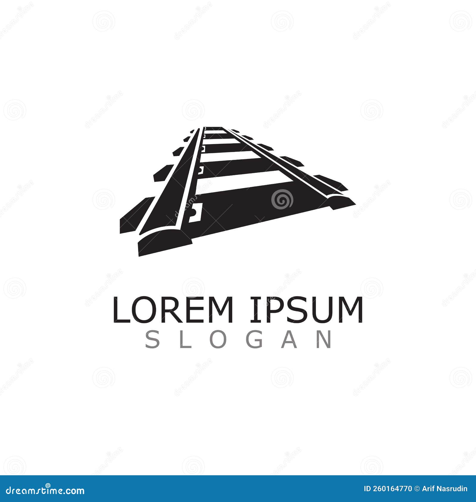 Train Track Logo Image Railroad Design Template Icon Vector Stock ...