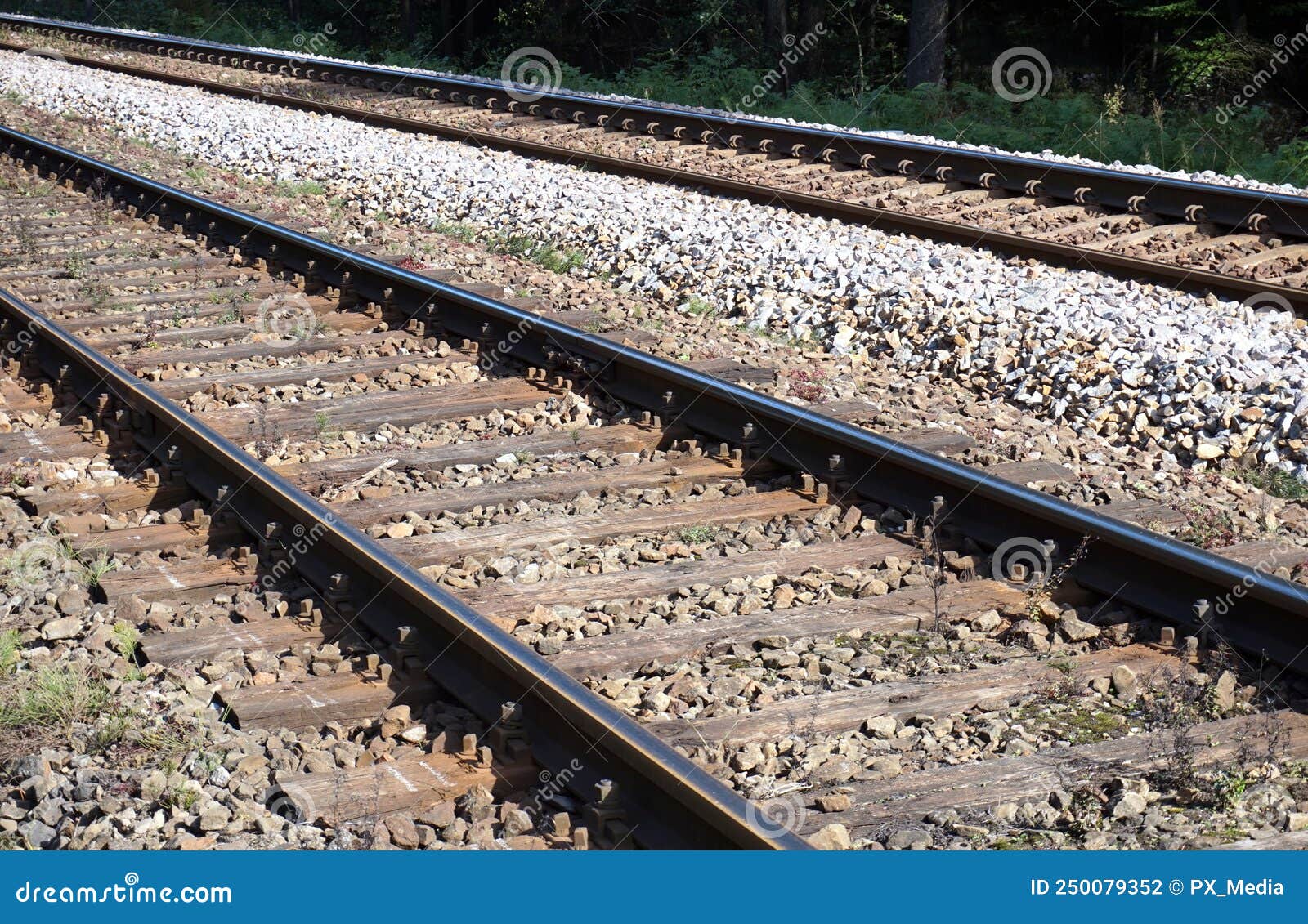 Train Track/ Railroad - Side View Stock Photo - Image of destination ...