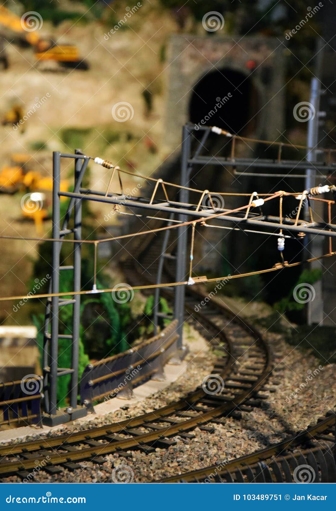 Train Track - Realistic Model Stock Image - Image of north, litomaaice ...