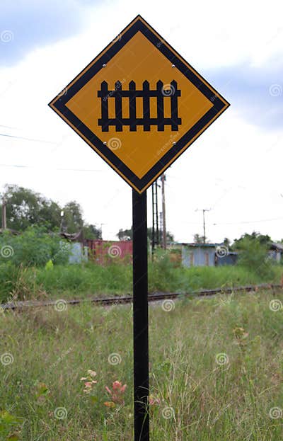 Train track sign stock photo. Image of driving, train - 20405480