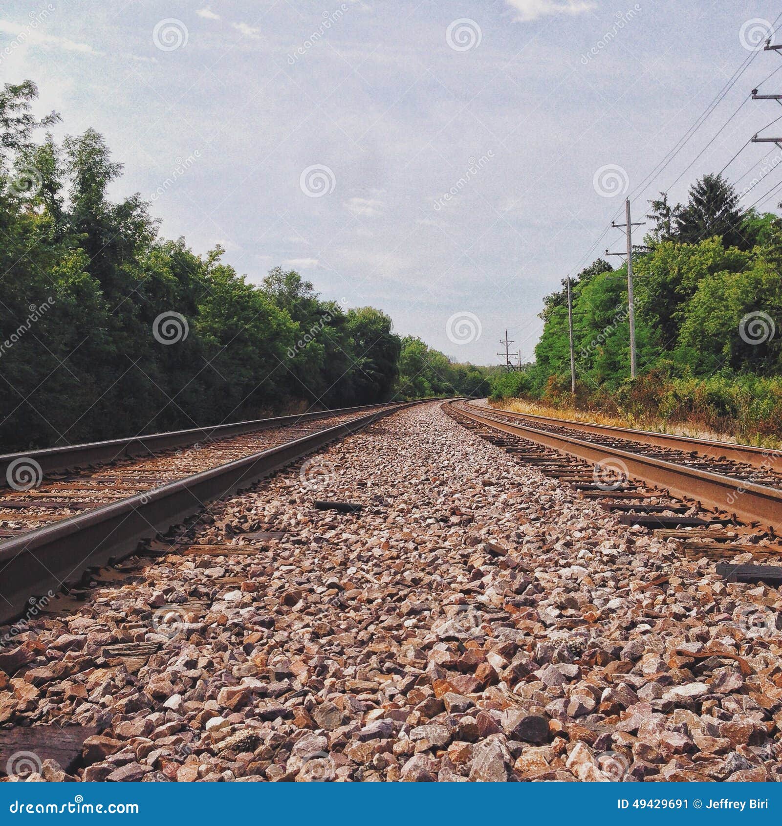Train tracking stock image. Image of nights, gloomy, building - 49429691