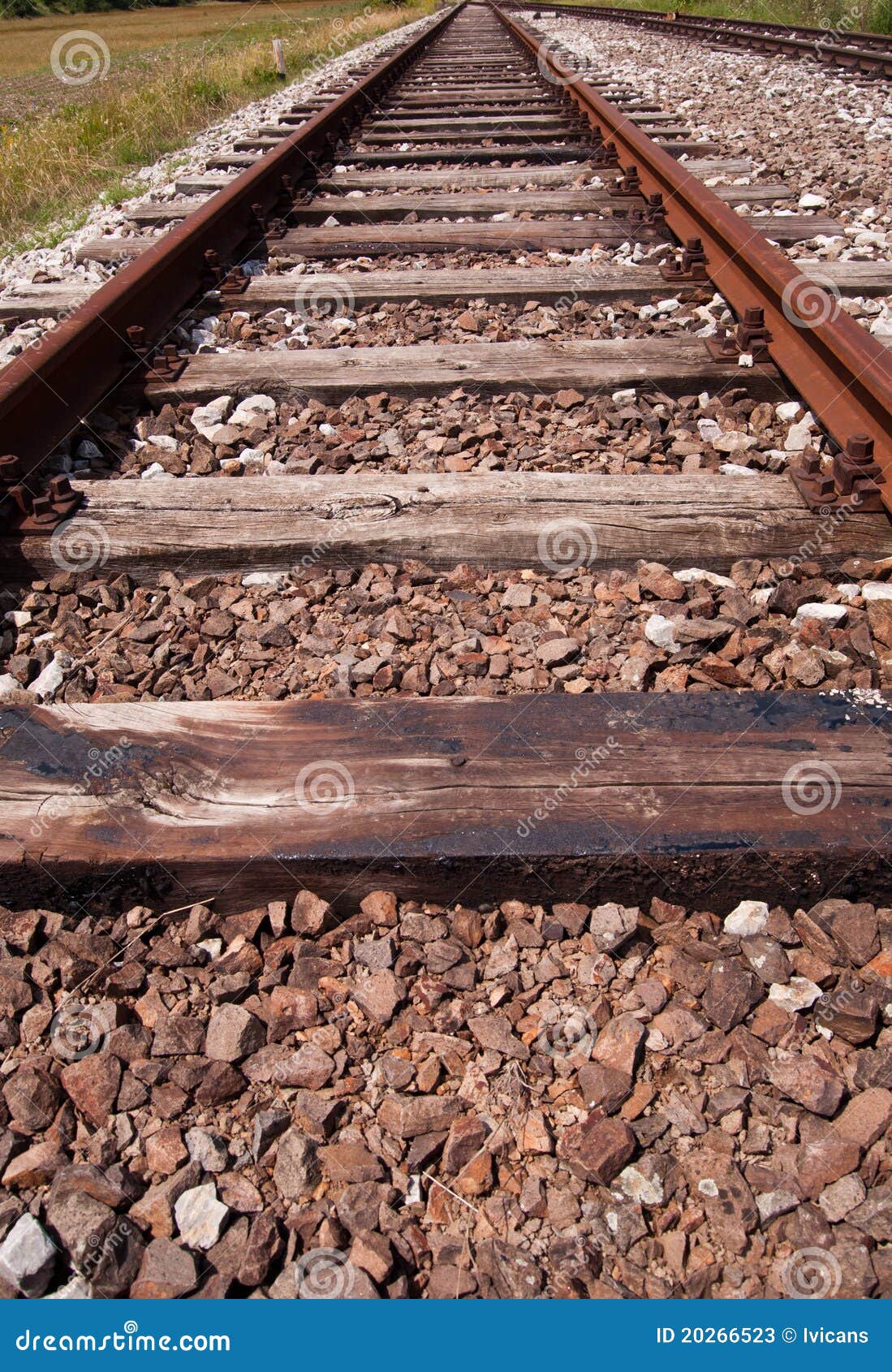 Train tracks stock image. Image of outdoor, perspective - 20266523