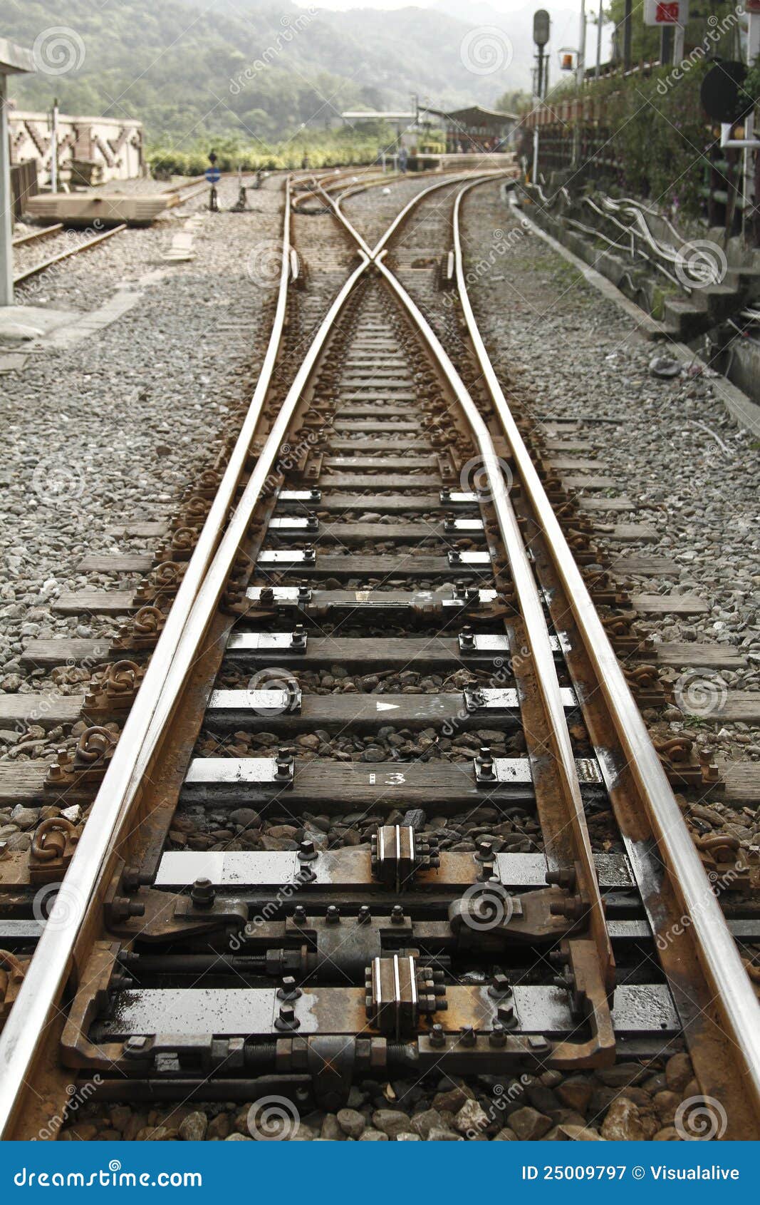 Train tracks stock image. Image of place, locomotive - 25009797