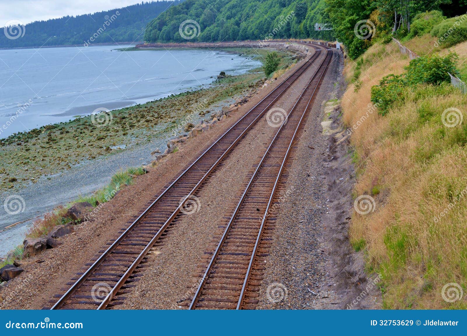 Train tracks stock image. Image of washington, landscape - 32753629