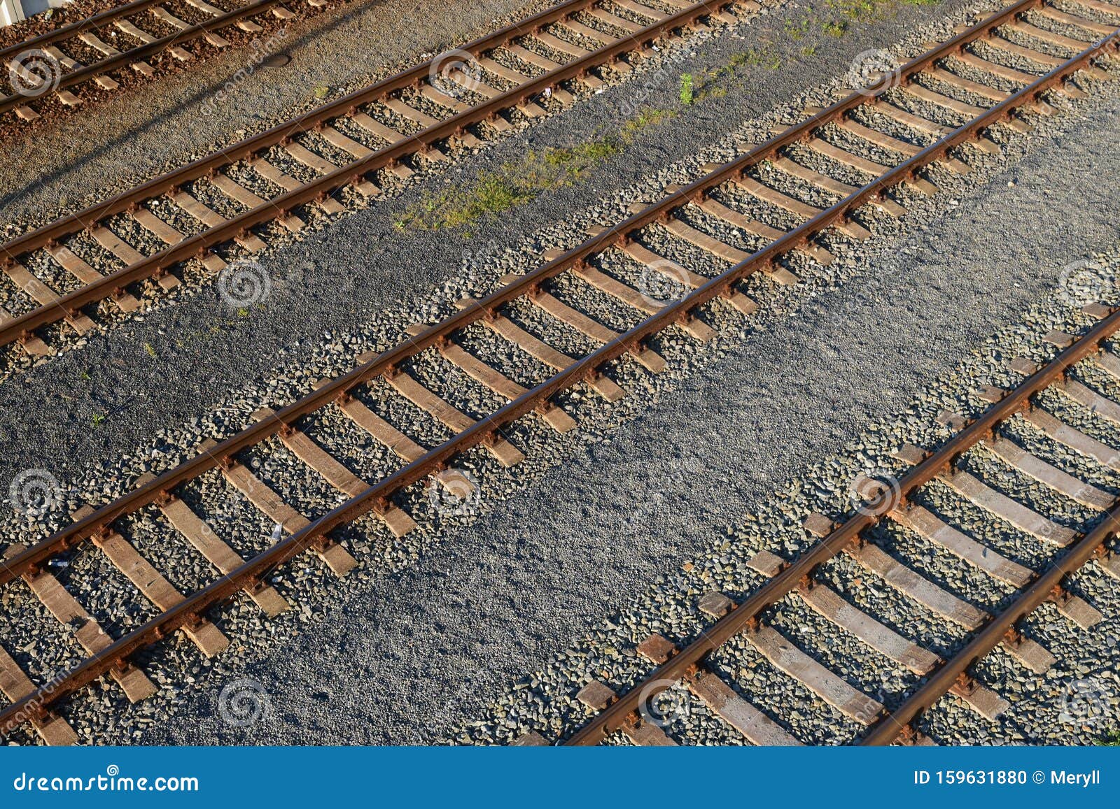 Train tracks background stock photo. Image of transportation - 159631880