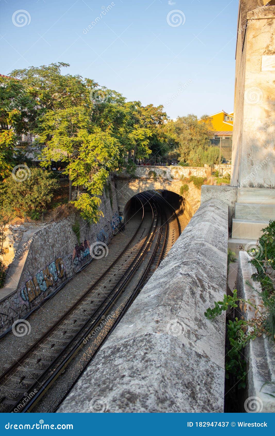 Train tracks editorial photography. Image of ancient - 182947437
