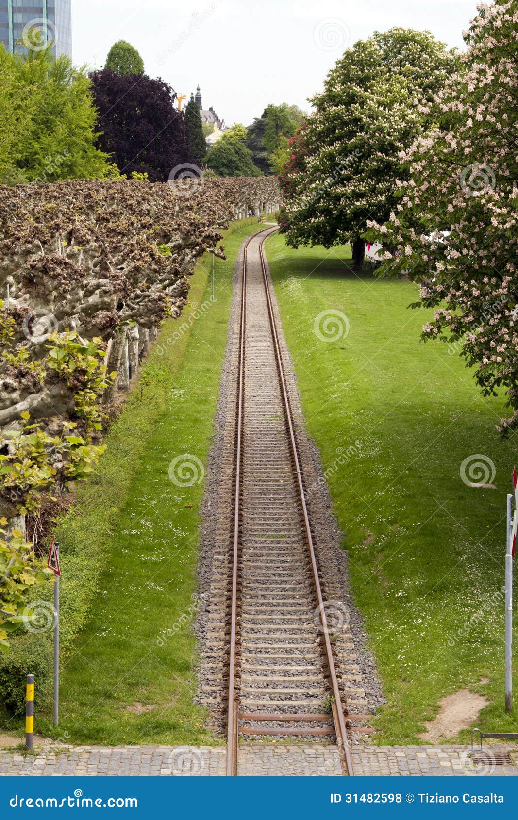 Train tracks stock photo. Image of garden, rural, tracks - 31482598