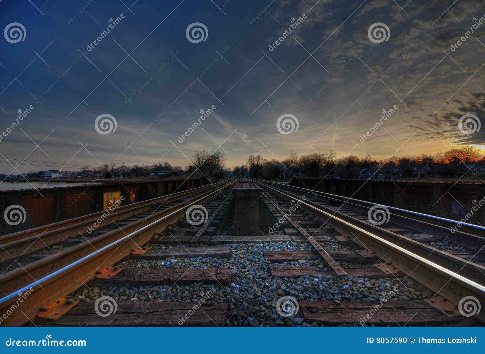 Train tracks HDR stock photo. Image of tracks, train, high - 8057590