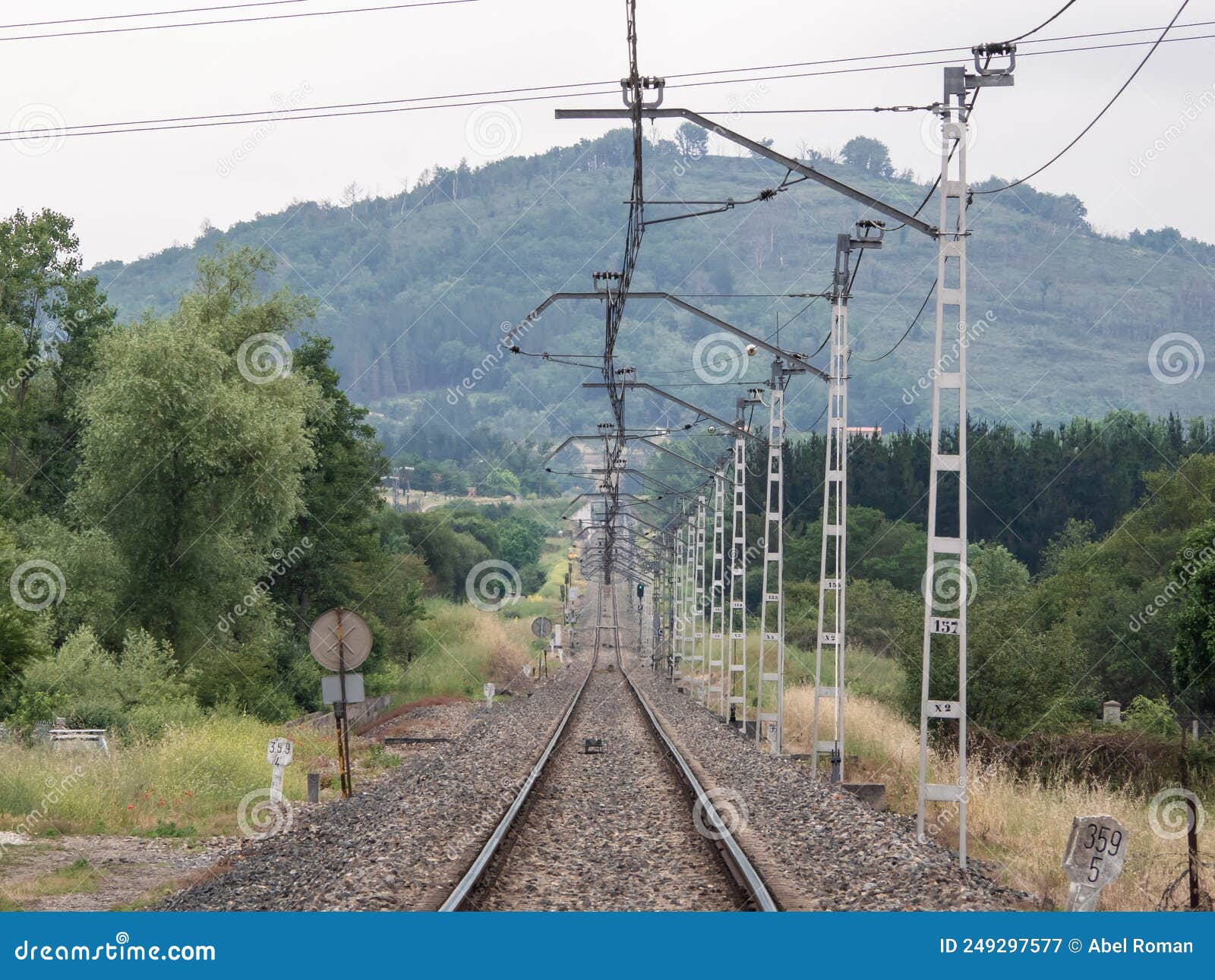 Catenary On A Background Of Blue Sky Royalty-Free Stock Photo ...