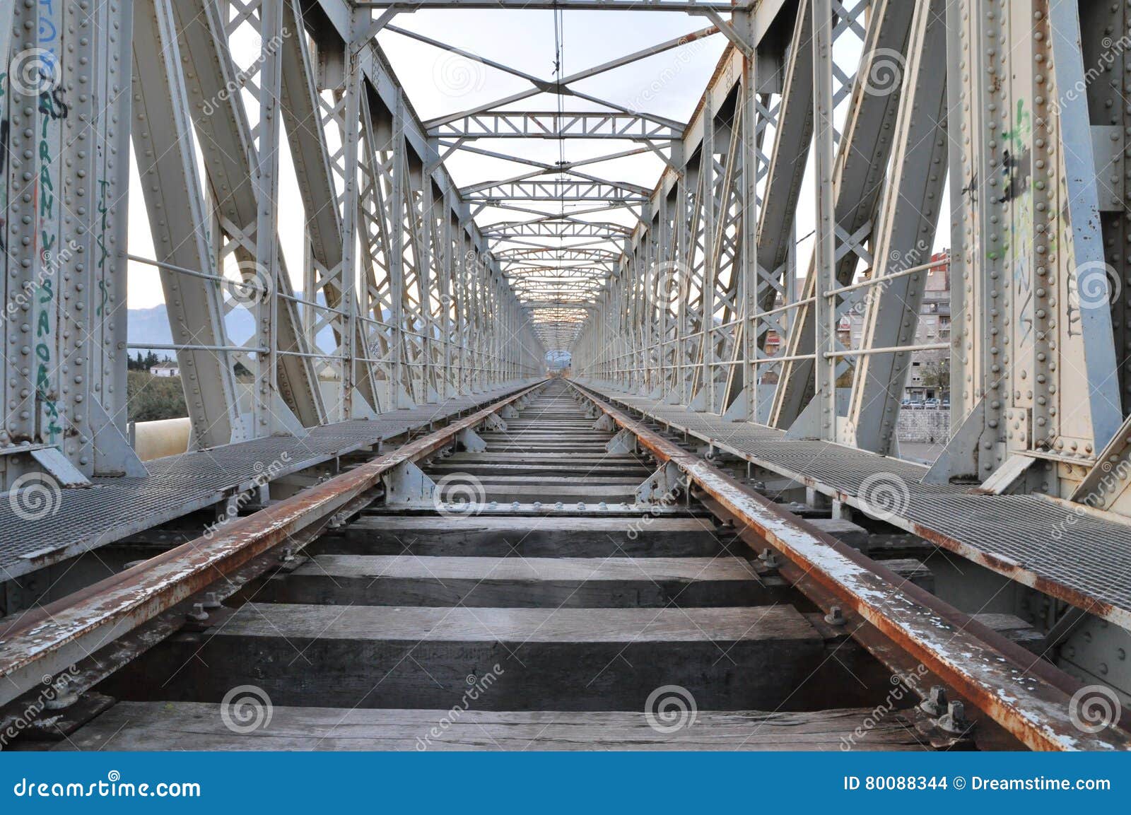 Train tracks stock photo. Image of bridge, metal, train - 80088344