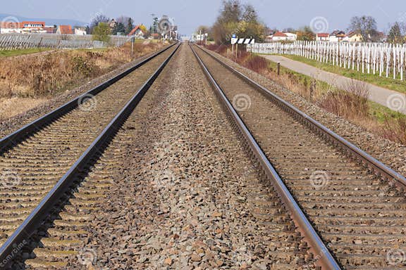 Train tracks stock image. Image of environmentally, parallel - 303153161
