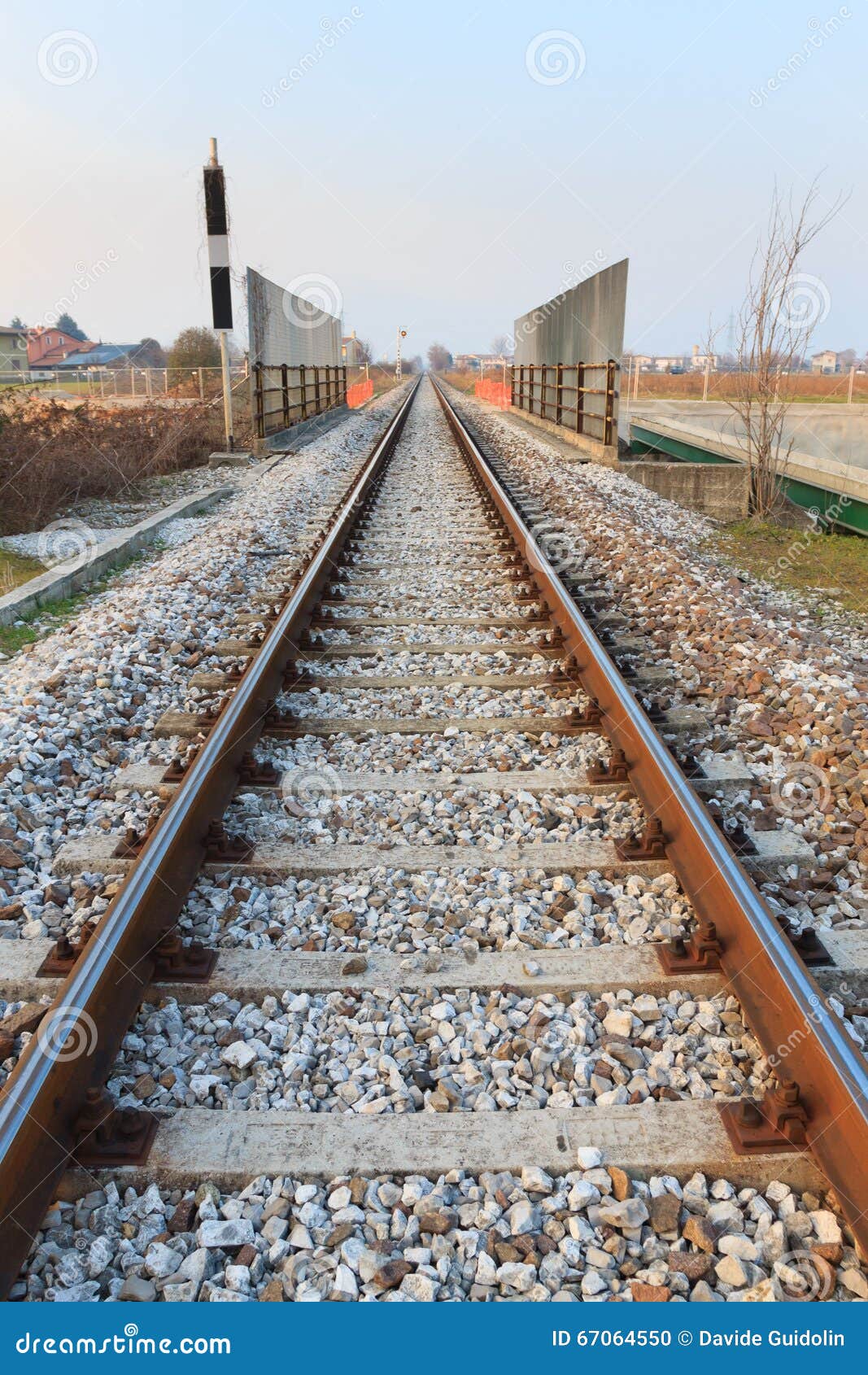Train Tracks in Perspective Stock Photo - Image of train, lines: 67064550