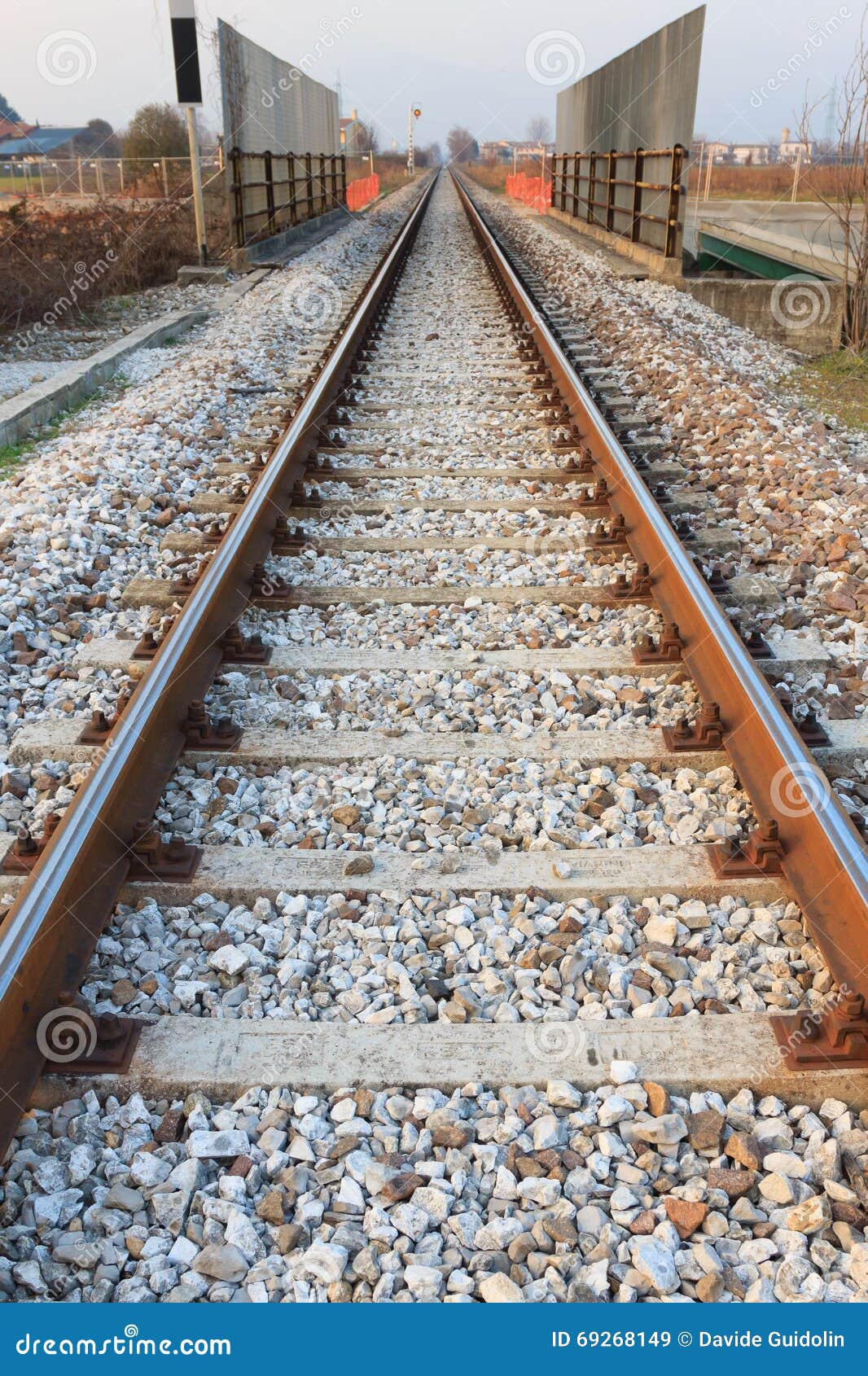 Train Tracks in Perspective Stock Image - Image of railroads, rail ...