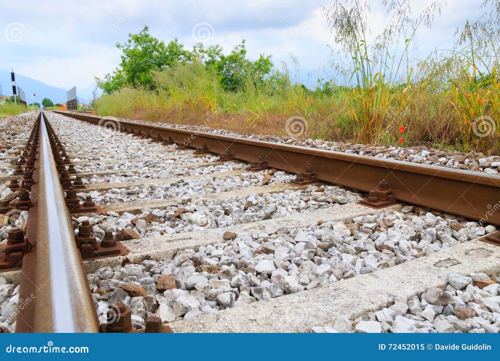 Train Tracks in Perspective Stock Image - Image of railway, parallel ...