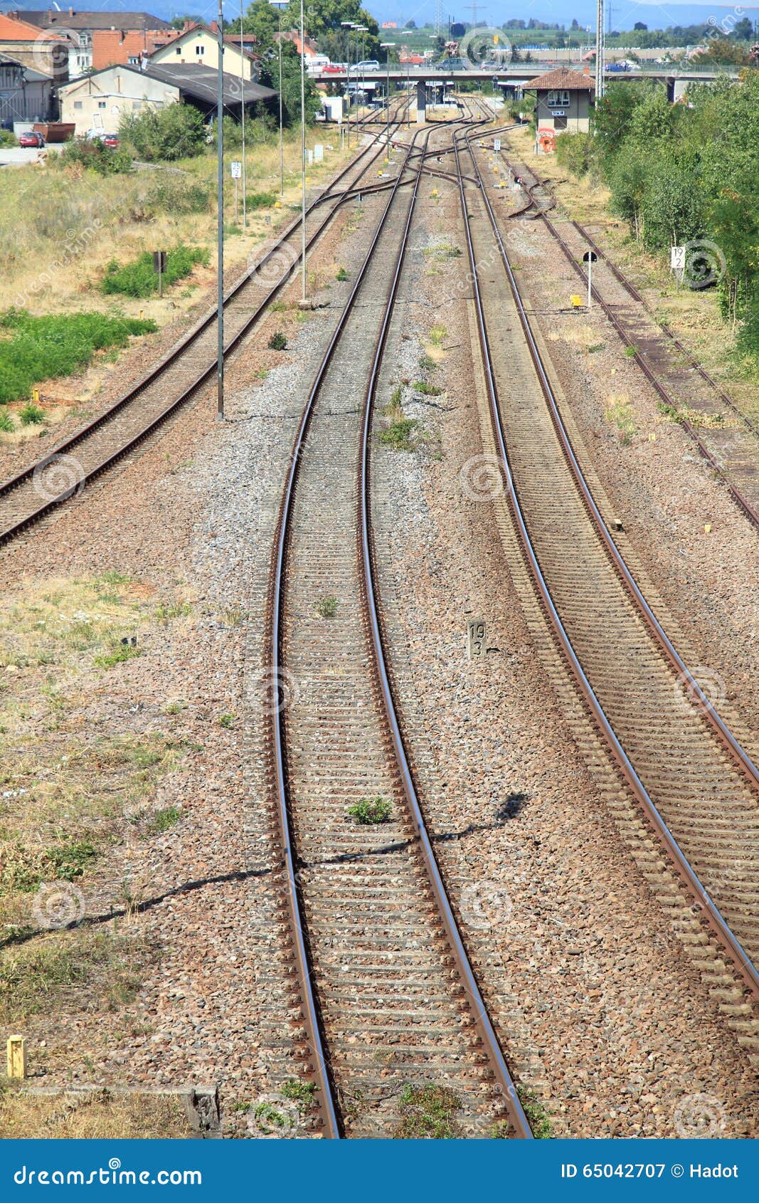 Train tracks stock image. Image of rails, small, railroad - 65042707