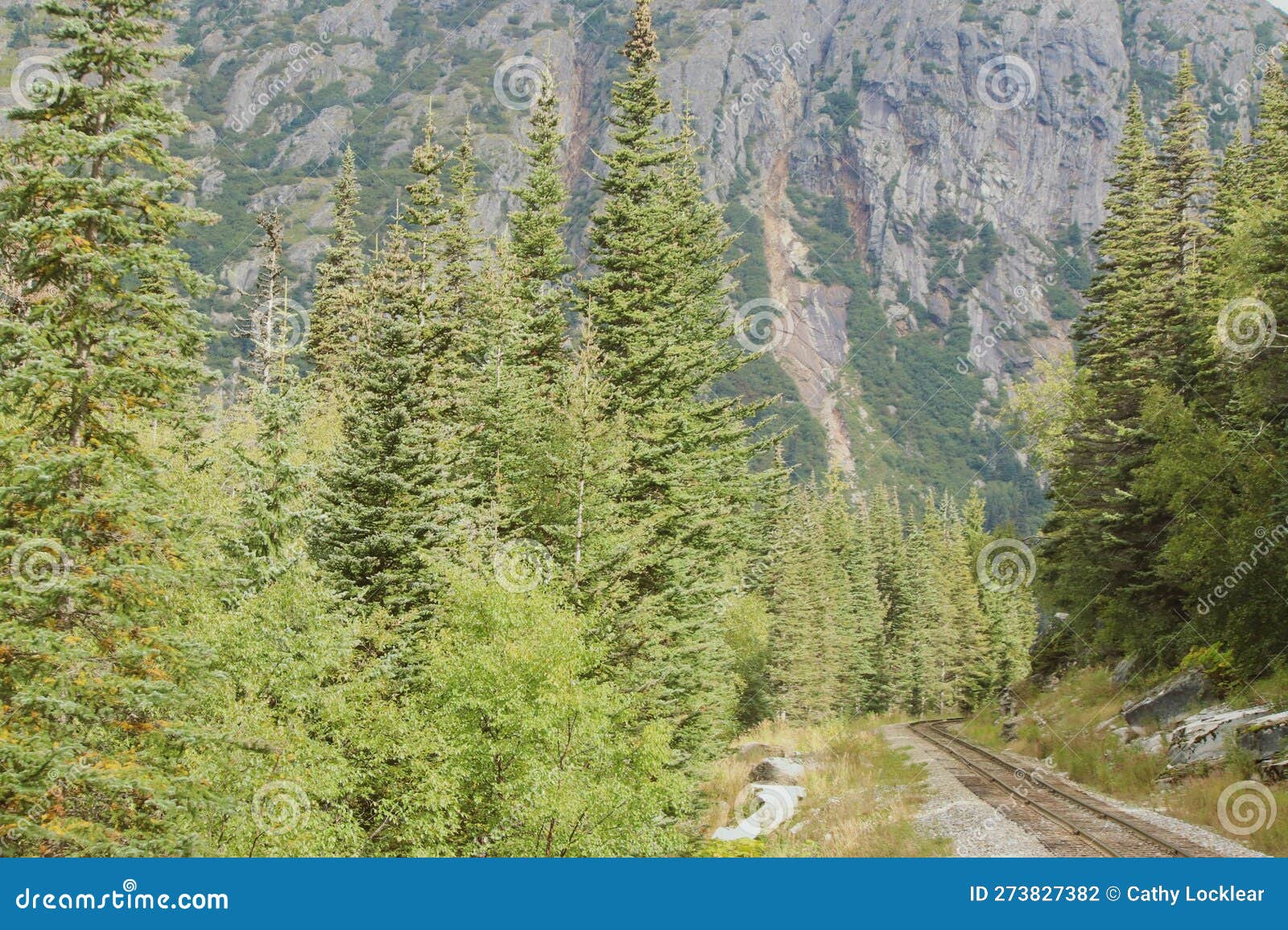 Train Tracks Running through a Mountain Range Stock Photo - Image of ...
