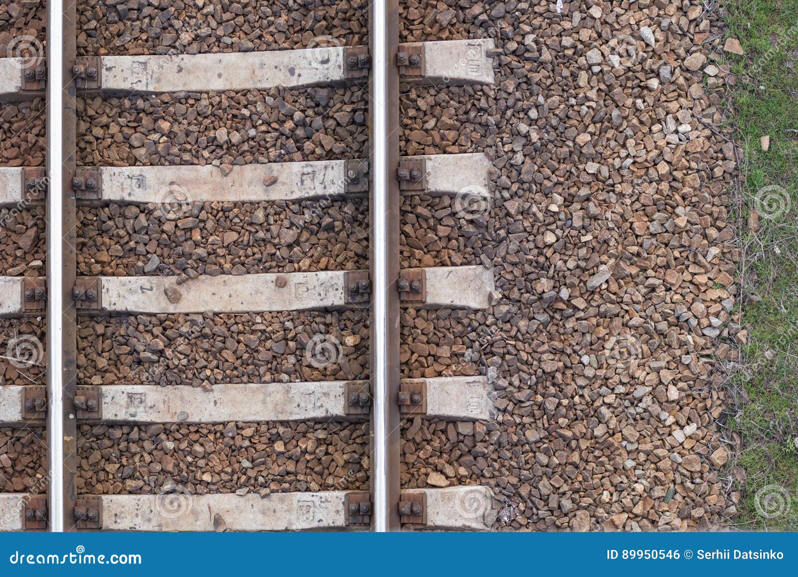 Train Tracks Texture, Railway Rails, Top View, Background. Stock Photo ...
