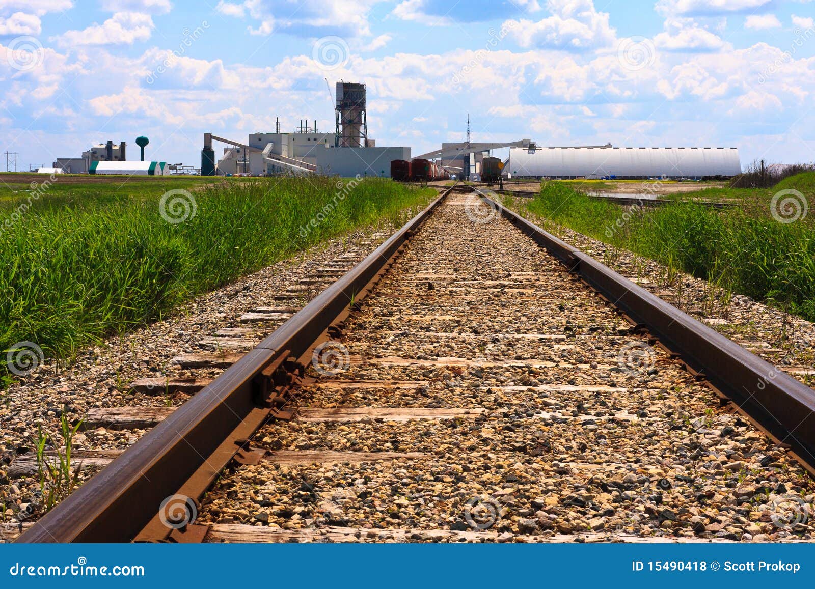 Train tracks to mine site stock photo. Image of building - 15490418