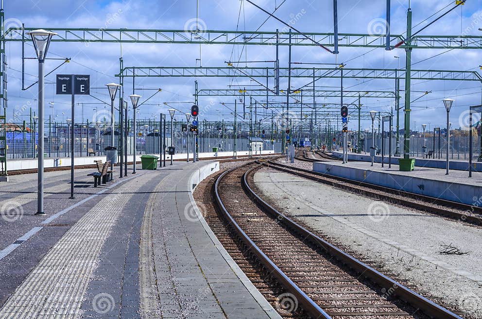 Train tracks stock image. Image of metal, freight, equipment - 52430821