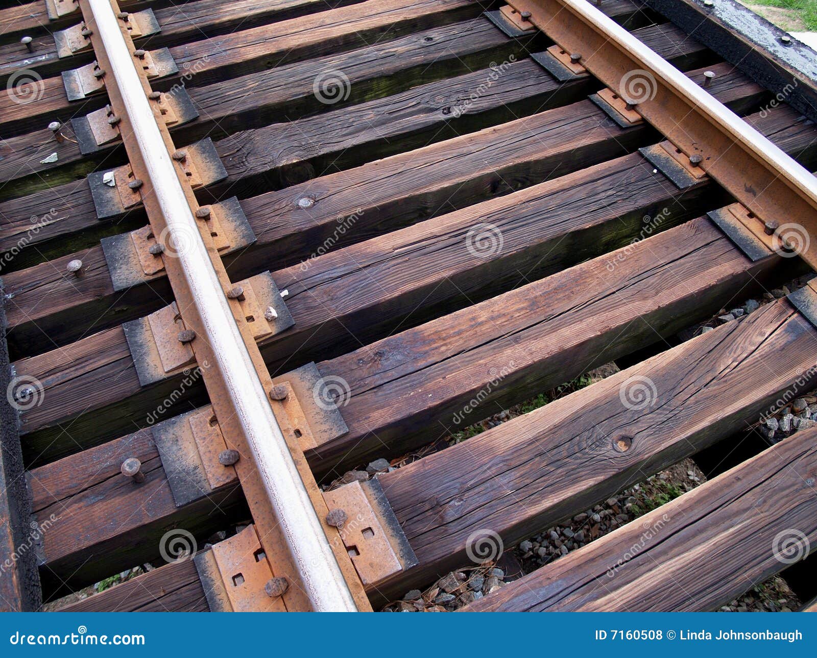 Train Tracks Up Close stock photo. Image of ballast, transportation ...