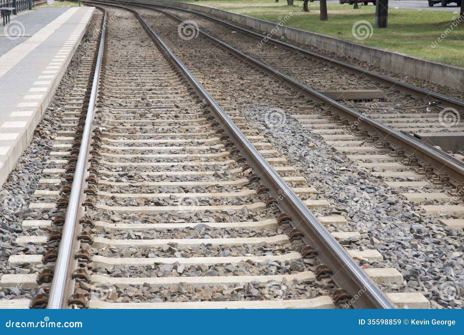 Train Tracks in Urban Setting, Berlin, Stock Image - Image of track ...