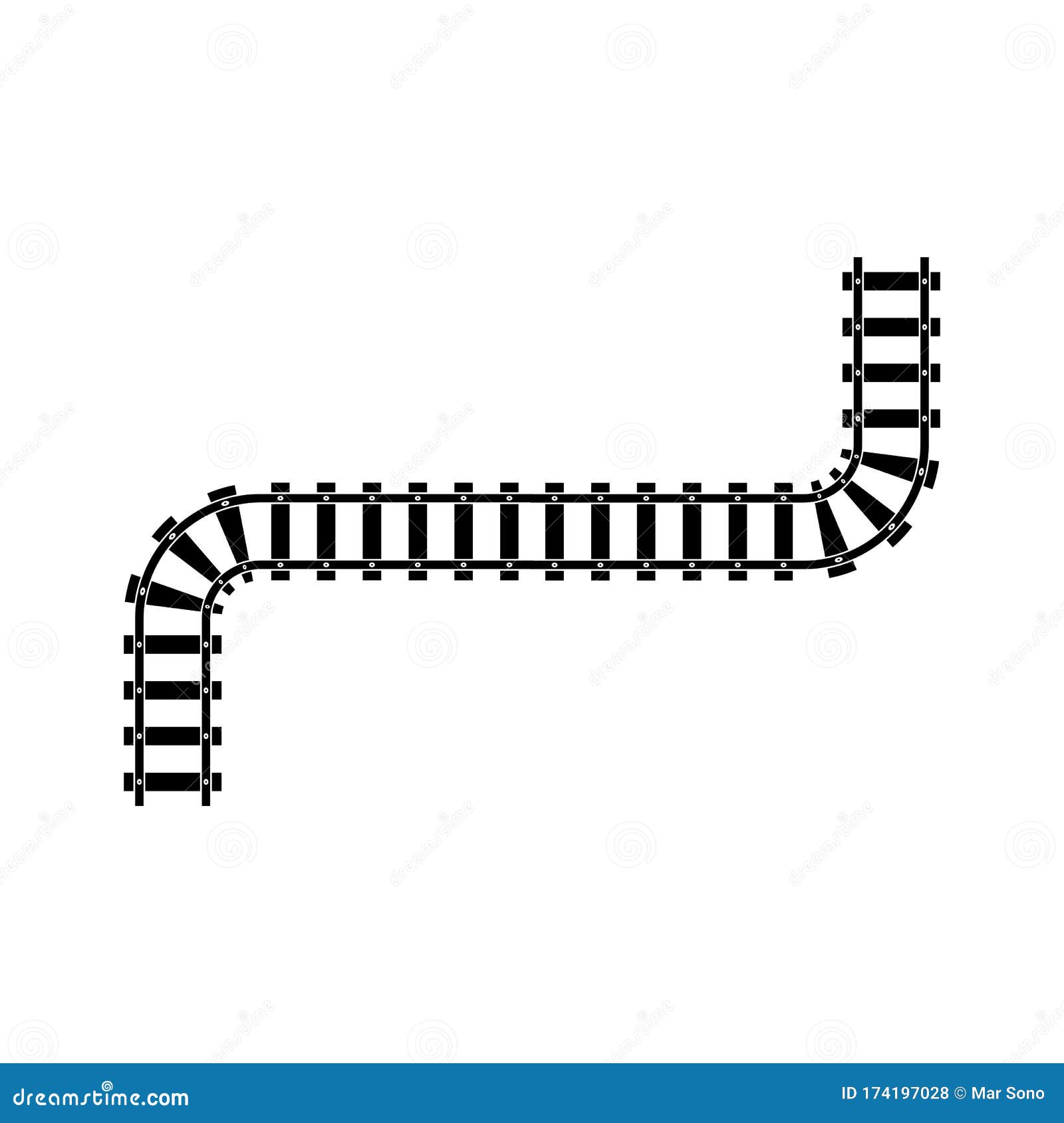 Train Tracks Vector Design Template Illustration Stock Vector ...