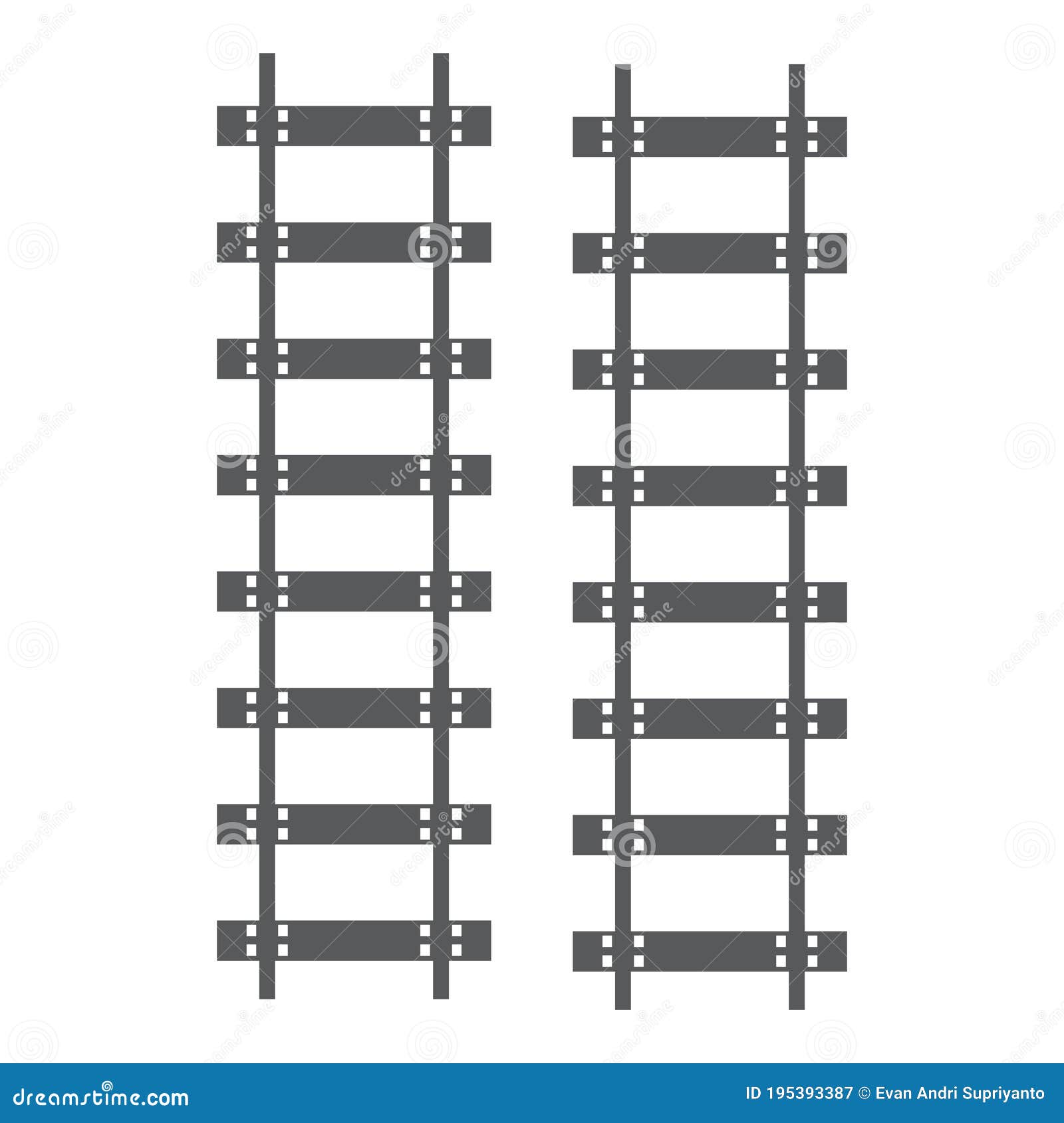 Train Tracks Vector Icon Design Template Illustration Stock Vector ...