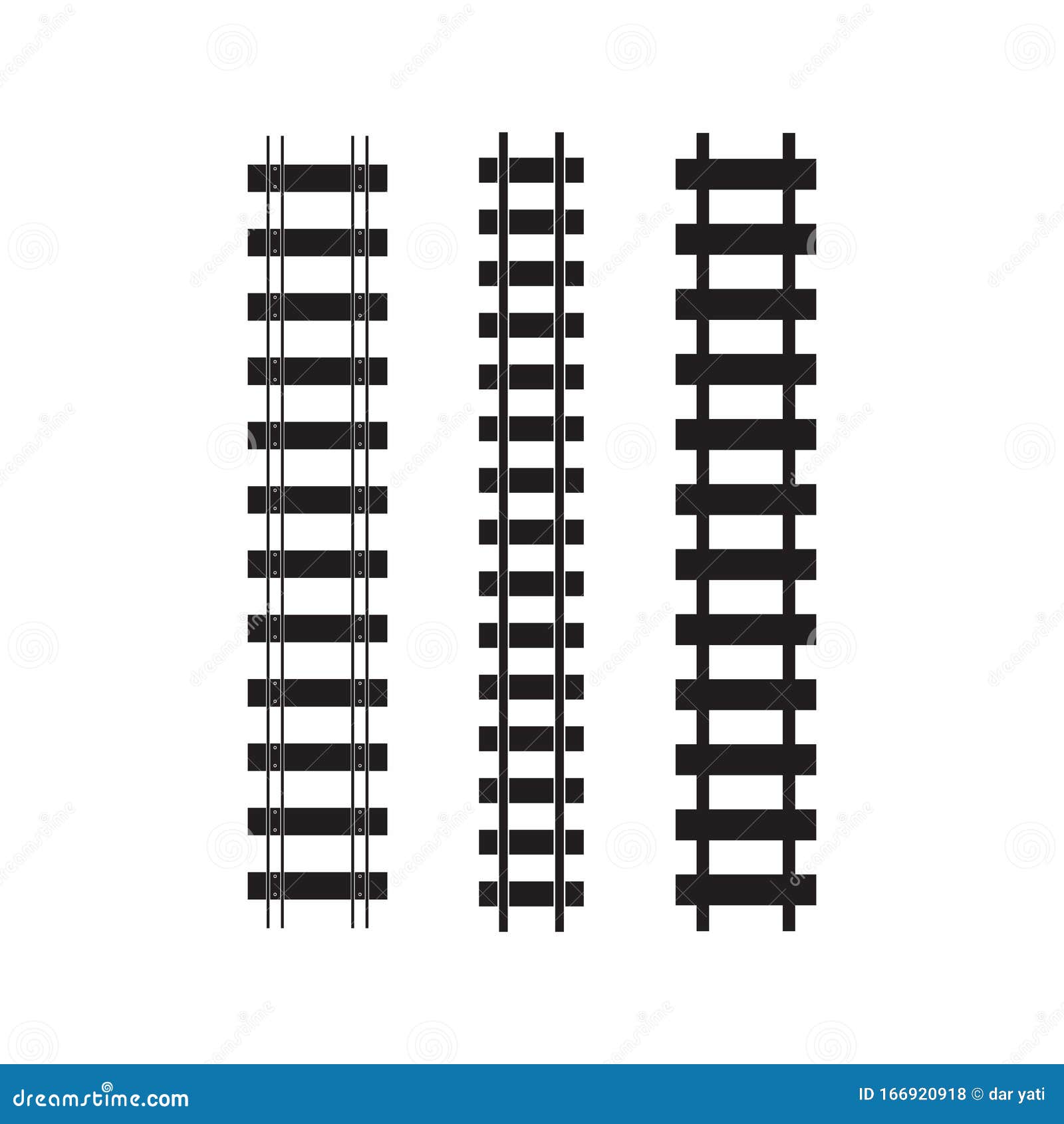 Train Tracks Vector Icon Design Template Stock Vector - Illustration of ...