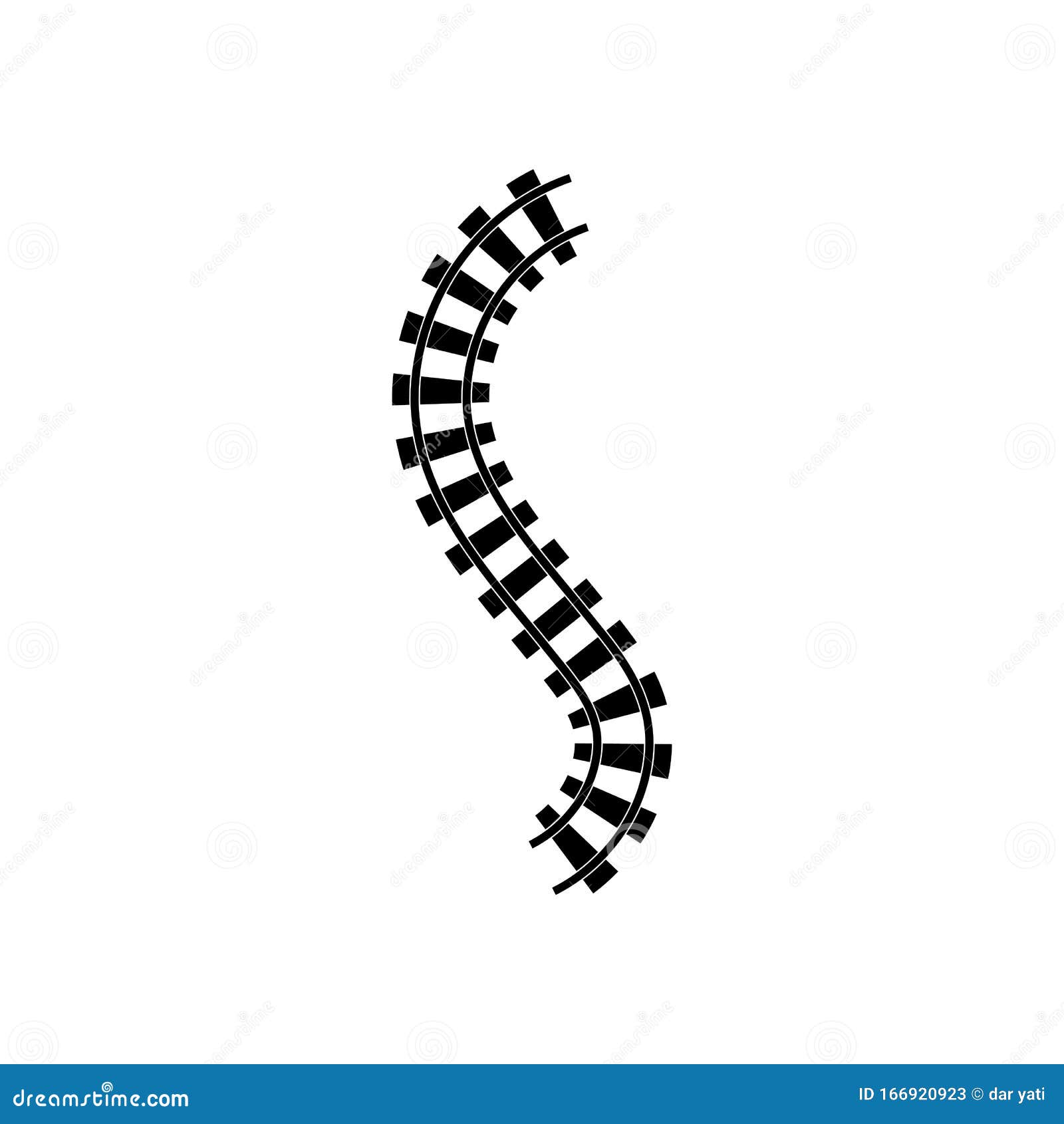 Train Tracks Vector Icon Design Template Stock Vector - Illustration of ...