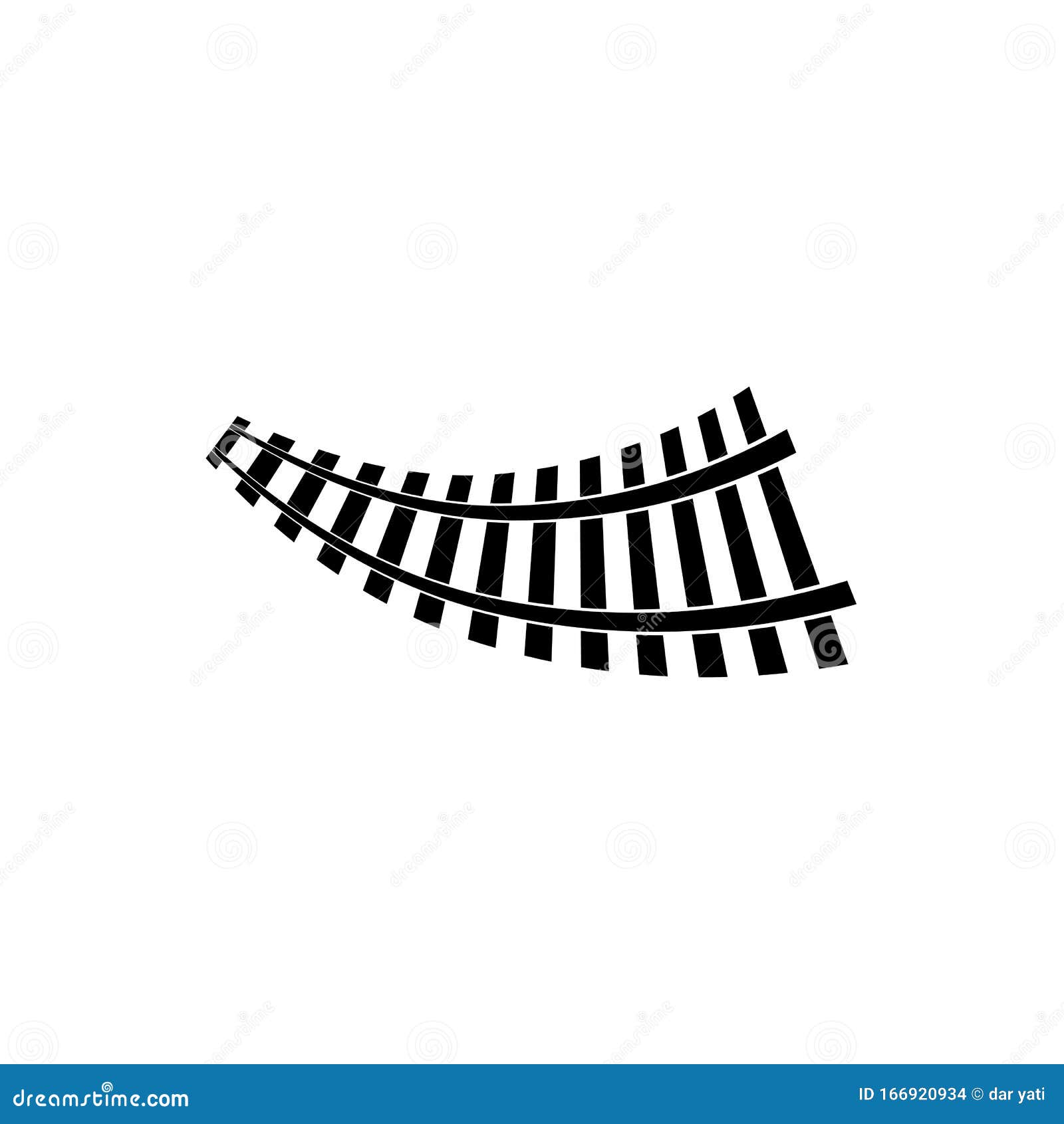 Train Tracks Vector Icon Design Template Stock Vector - Illustration of ...
